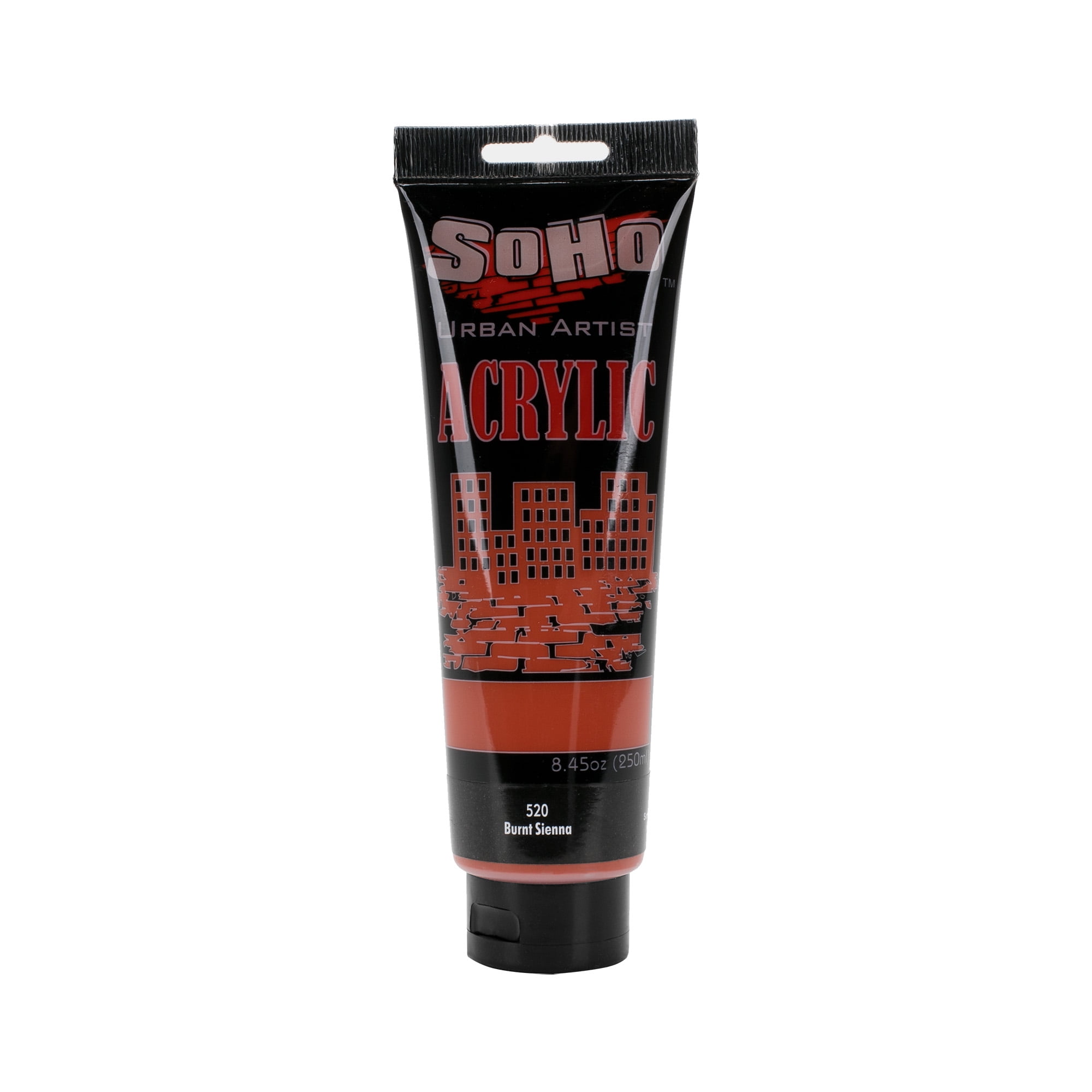 SoHo Urban Artist Heavy Body Acrylic Paint - 250 ml Tube - Burnt Sienna ...