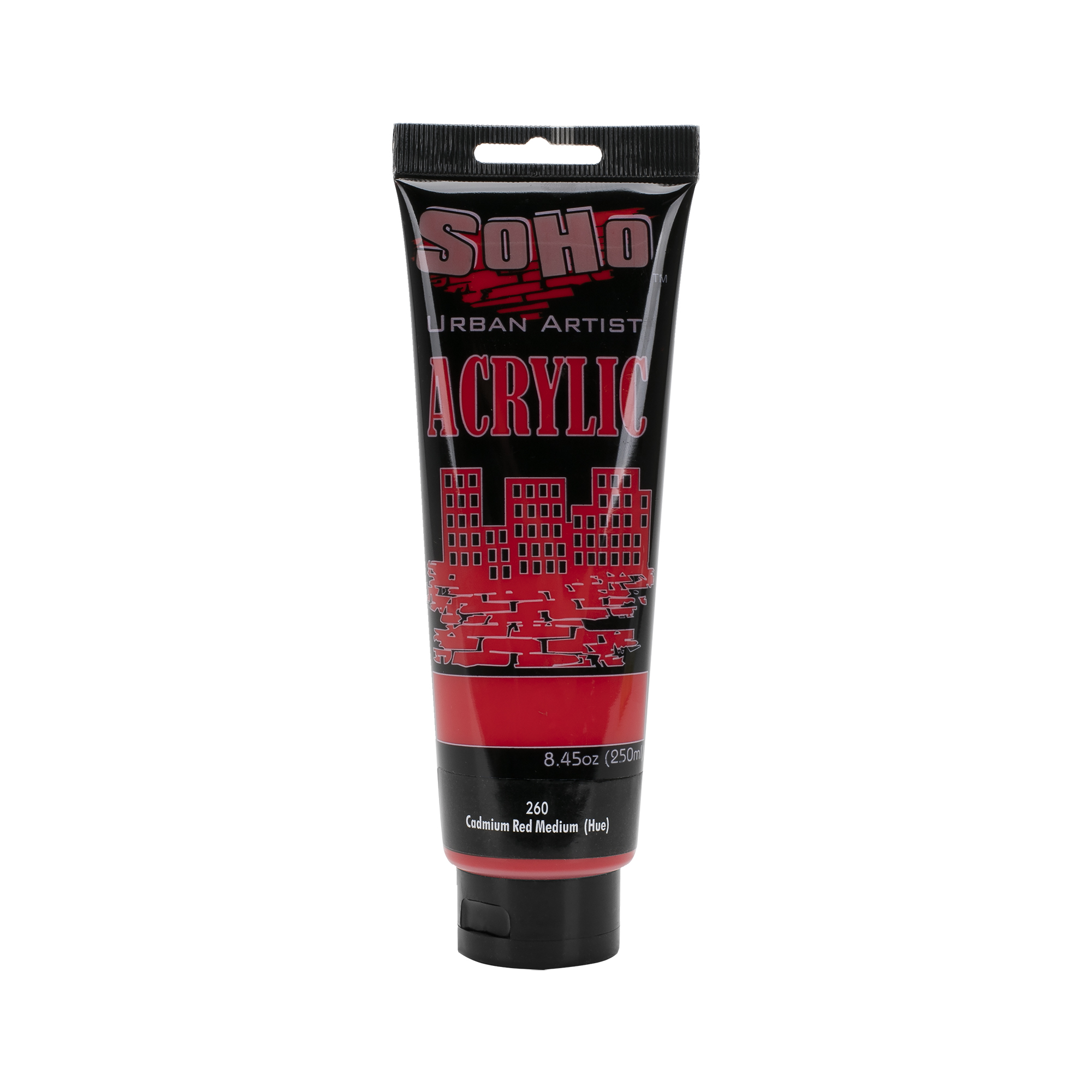 SoHo Urban Artist Heavy Body Acrylic Paint - 250 ml Tube - Cadmium Red ...
