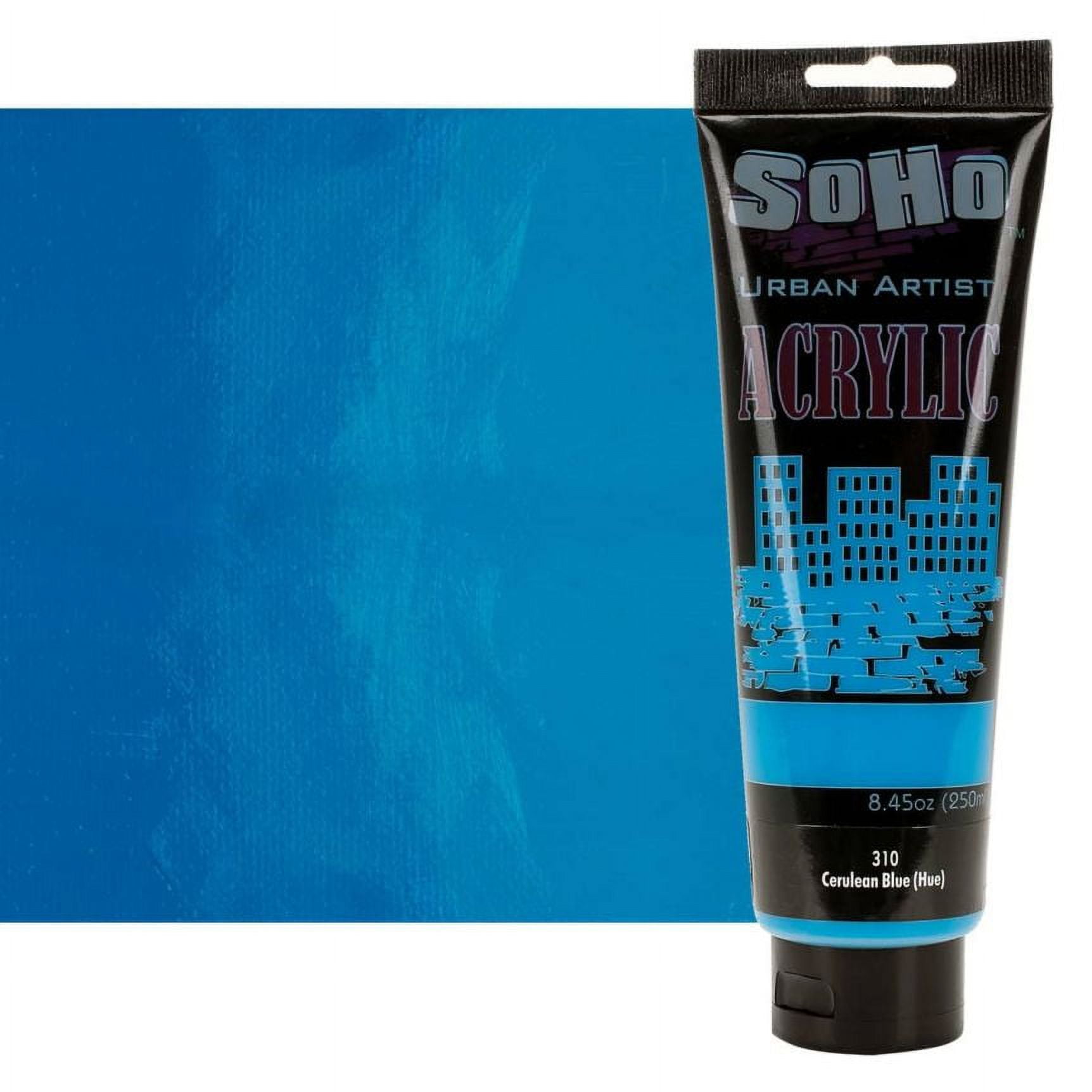SoHo Urban Artist Heavy Body Acrylic Paint - 250 ml Tube - Cerulean ...