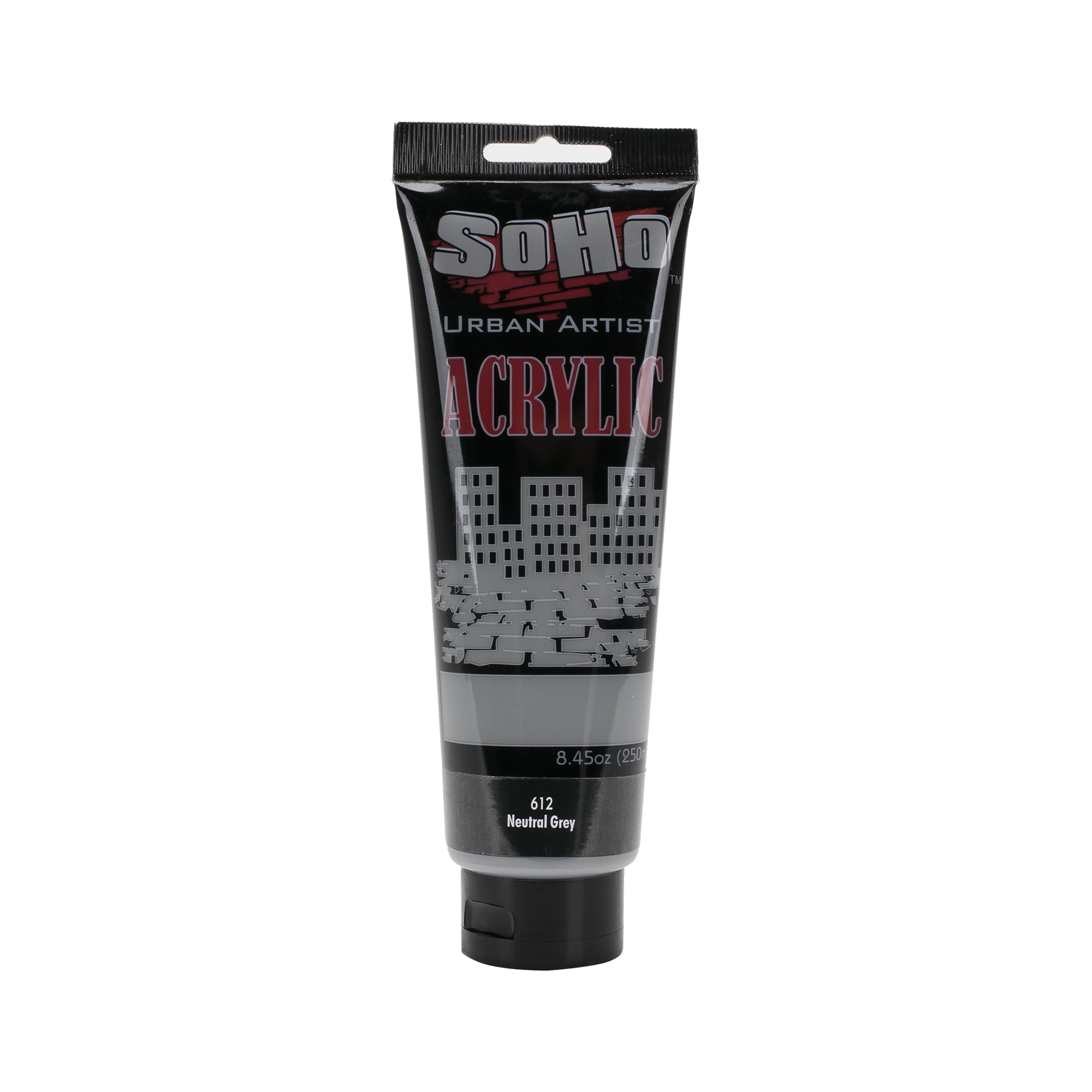 SoHo Urban Artist Heavy Body Acrylic Paint - 250 ml Tube - Neutral Grey ...