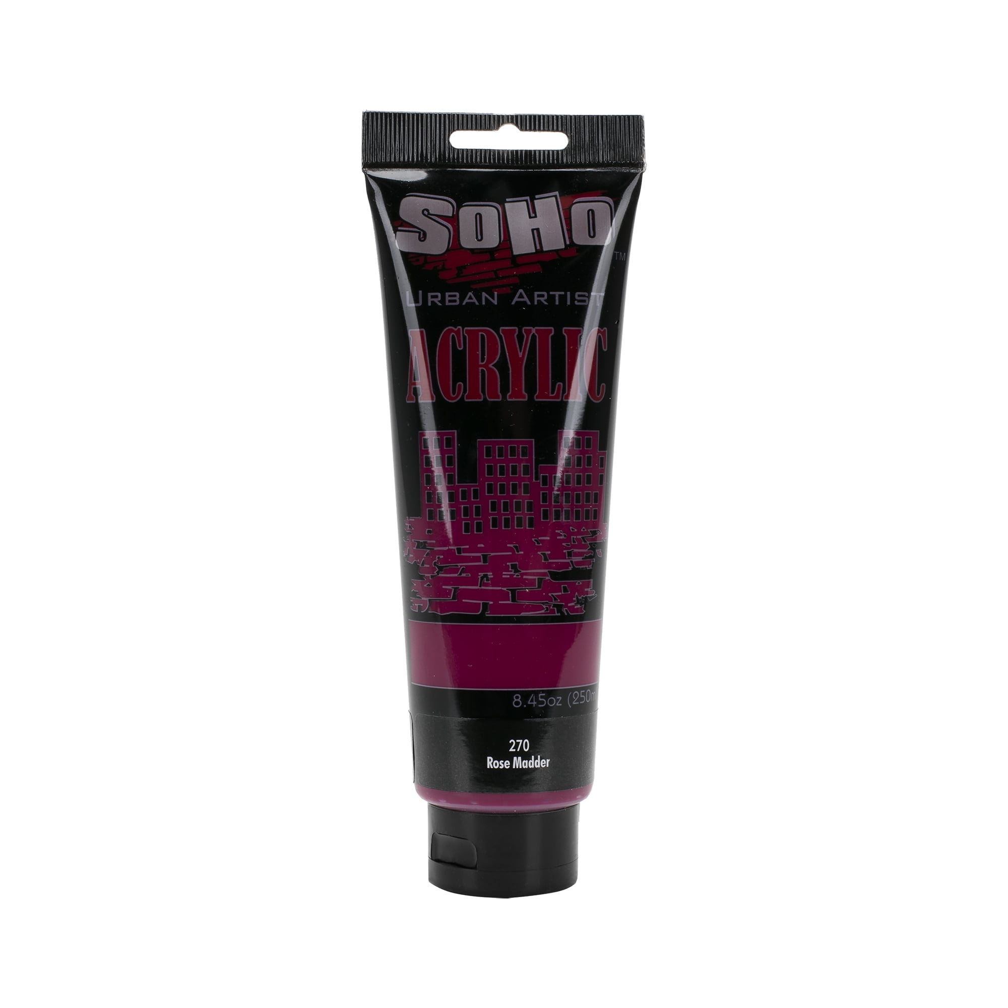 SoHo Urban Artist Heavy Body Acrylic Paint - 250 ml Tube - Rose Madder ...
