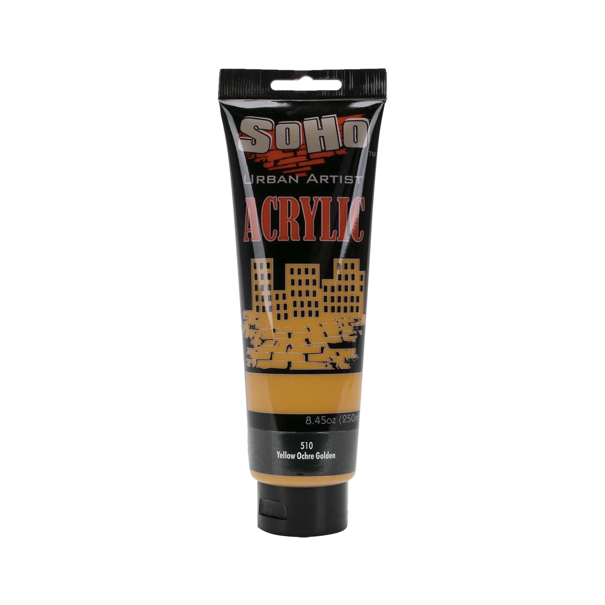 SoHo Urban Artist Heavy Body Acrylic Paint - 250 ml Tube - Yellow Ochre ...