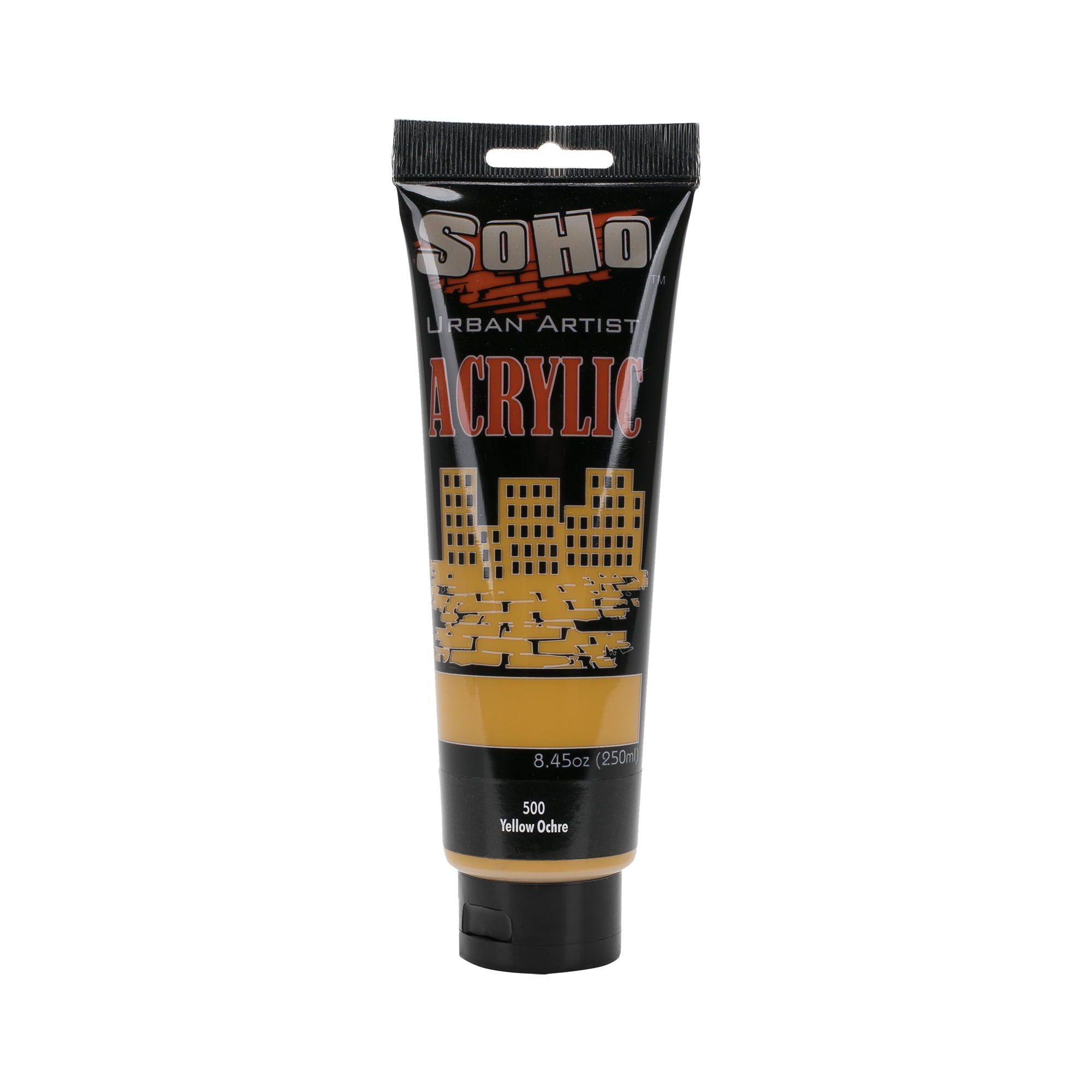 SoHo Urban Artist Heavy Body Acrylic Paint - 250 ml Tube - Yellow Ochre ...
