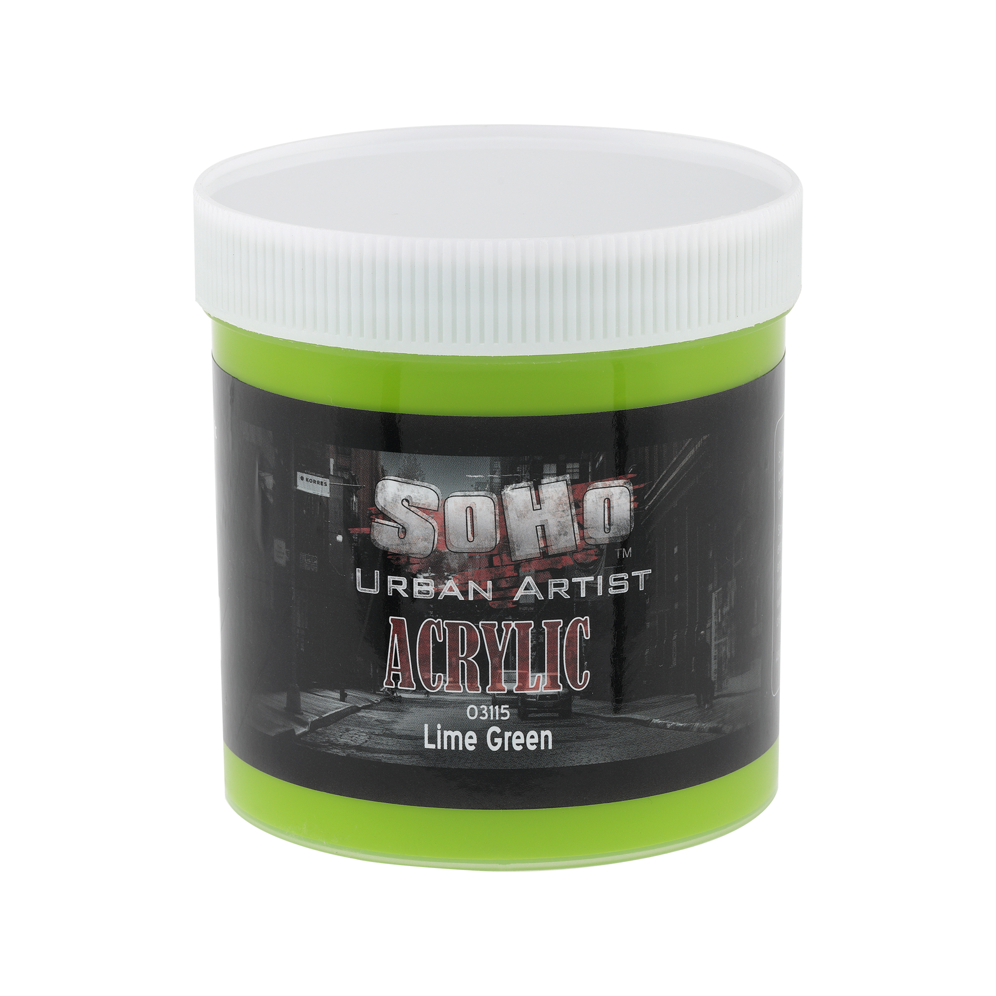 SoHo Urban Artist Heavy Body Acrylic Paint - 500 ml Jar - Lime Green ...