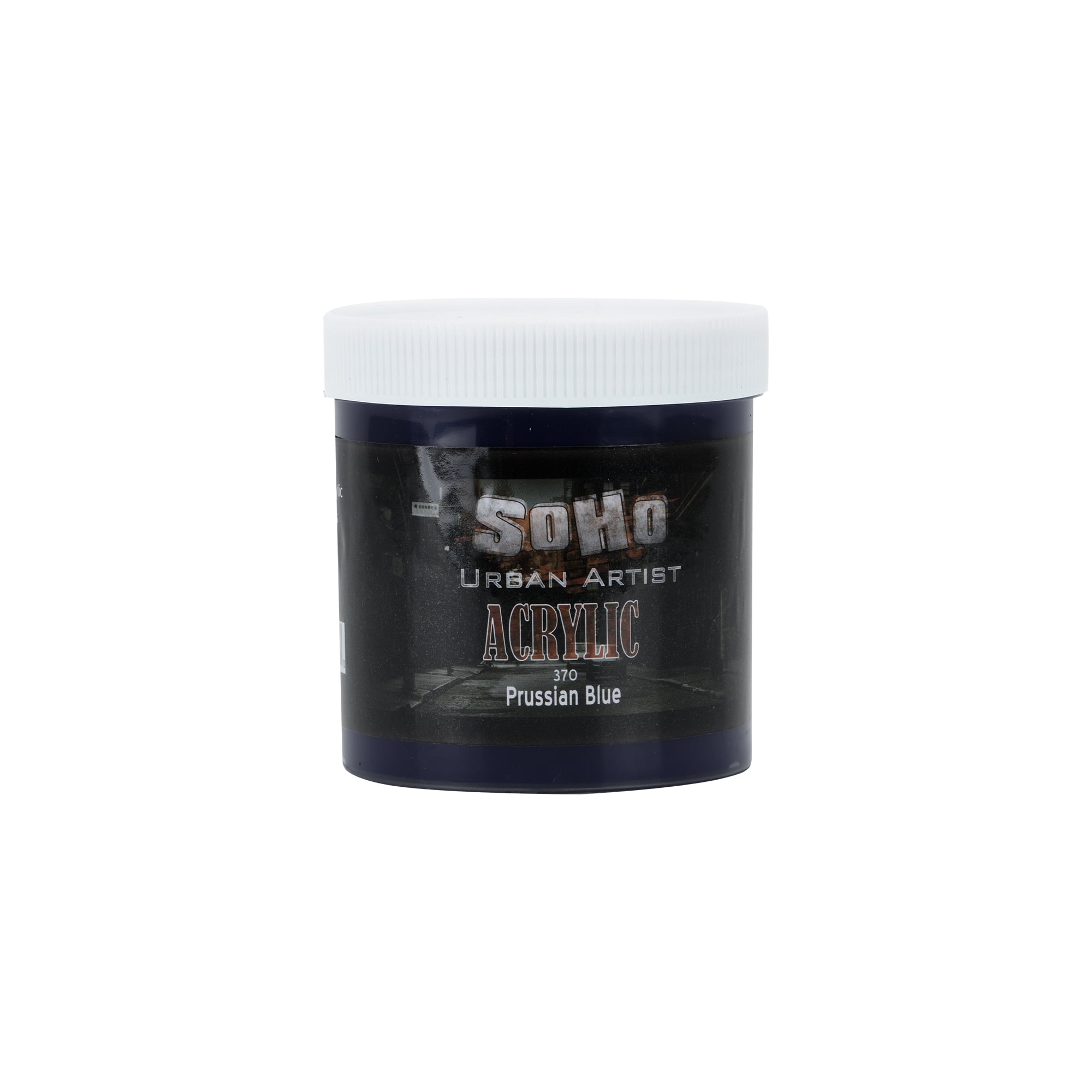 SoHo Urban Artist Heavy Body Acrylic Paint - 500 ml Jar - Prussian Blue - Thick, Rich Color ...