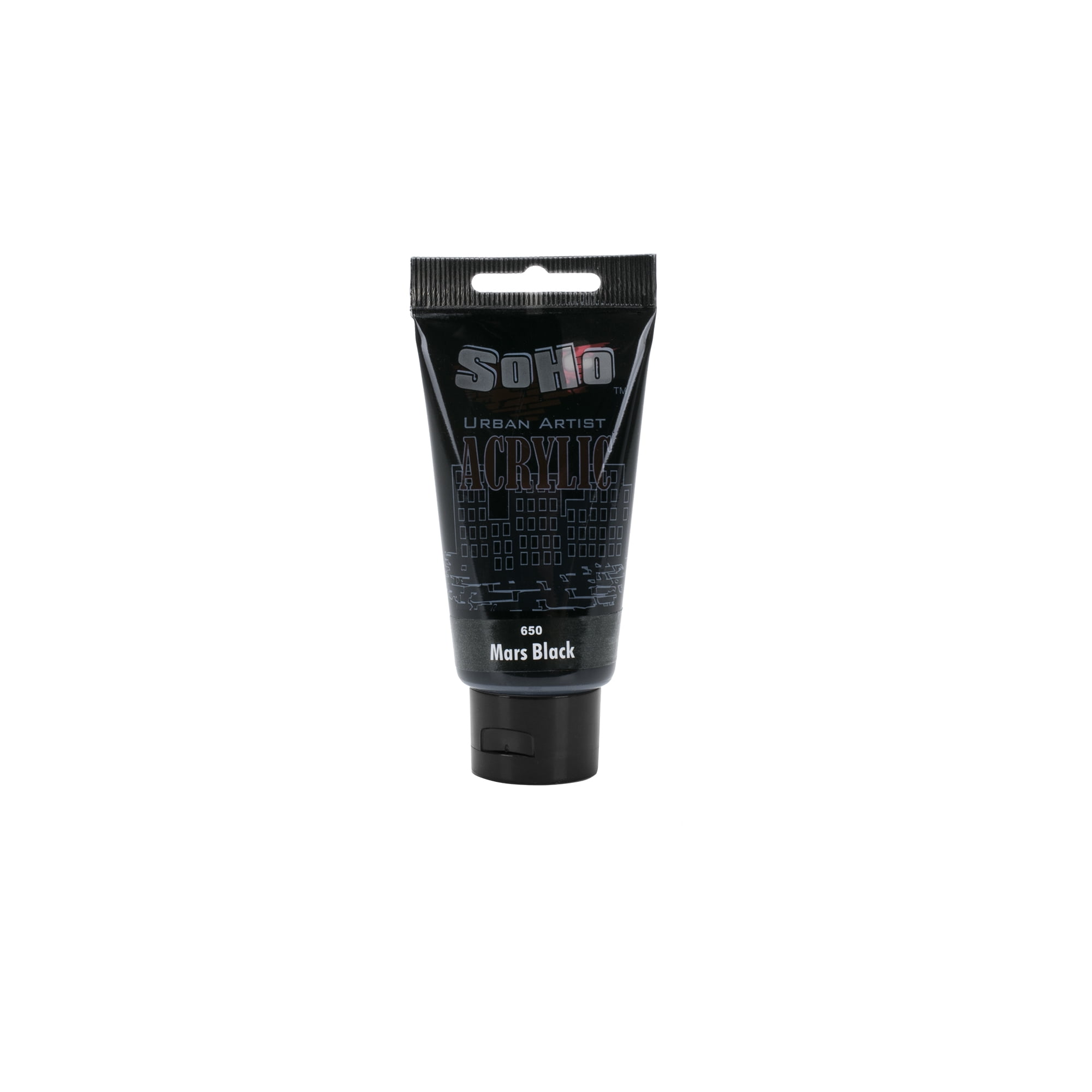 SoHo Urban Artist Heavy Body Acrylic Paint - 75 ml Tube - Mars Black ...
