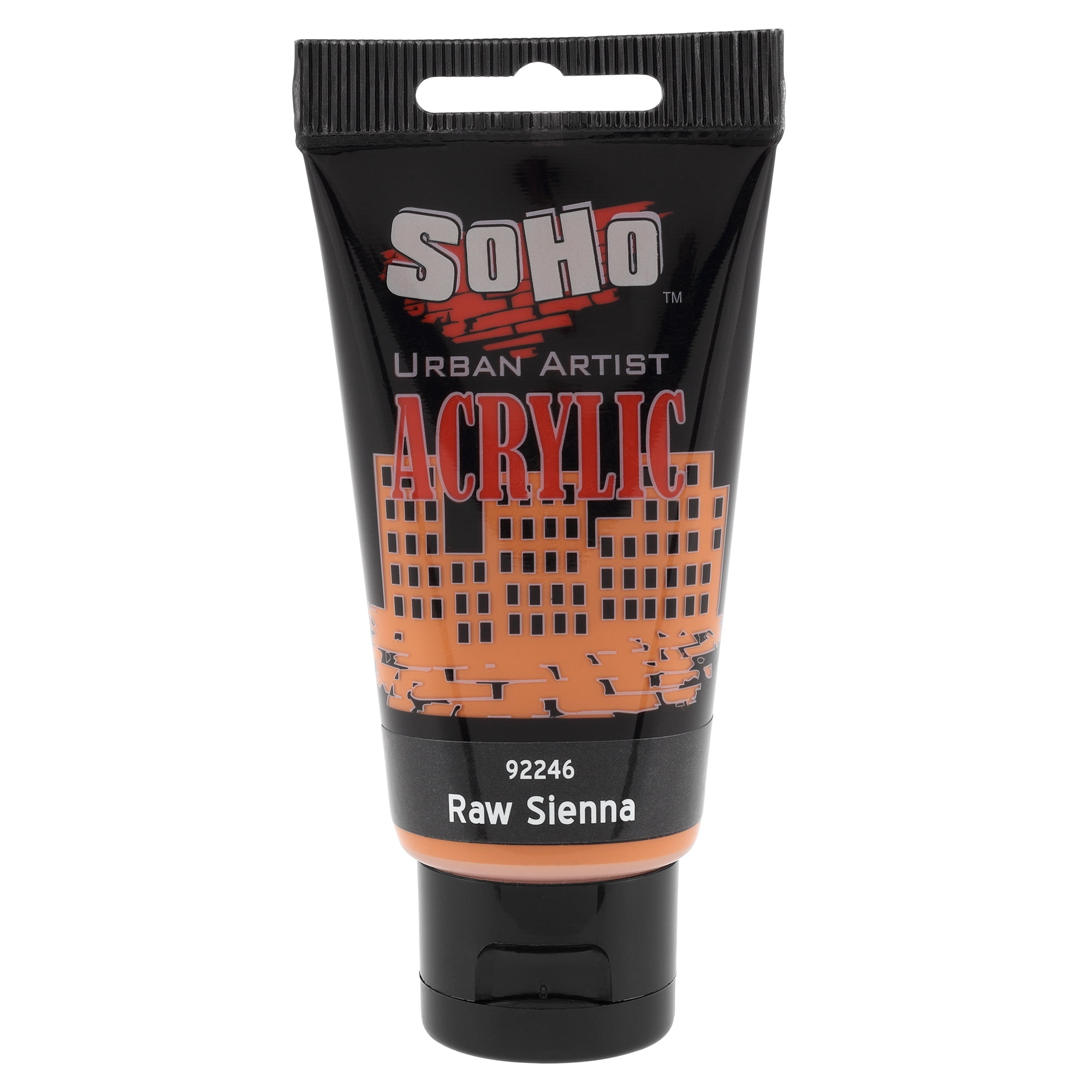 SoHo Urban Artist Heavy Body Acrylic Paint - 75 ml Tube - Raw Sienna - Thick, Rich Color ...