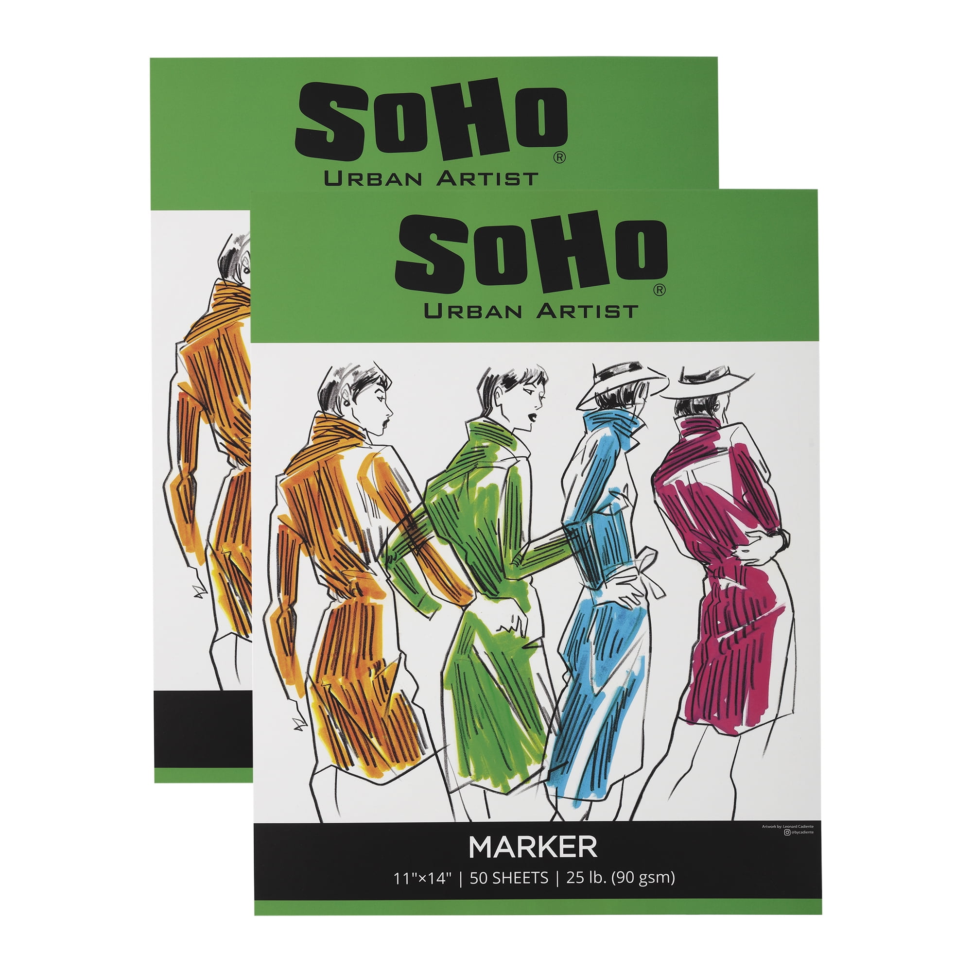 SoHo Urban Artist Marker Paper Pads - Bleed Resistant Paper for Drawing ...