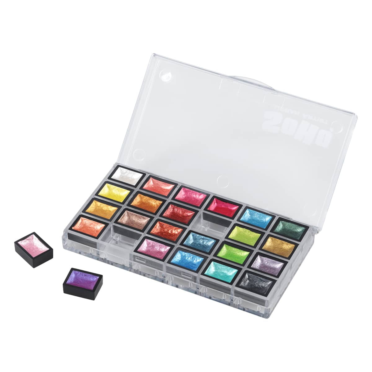 SoHo Urban Artist Mini Pan Metallic Watercolor Set of 24 – Luminous ...