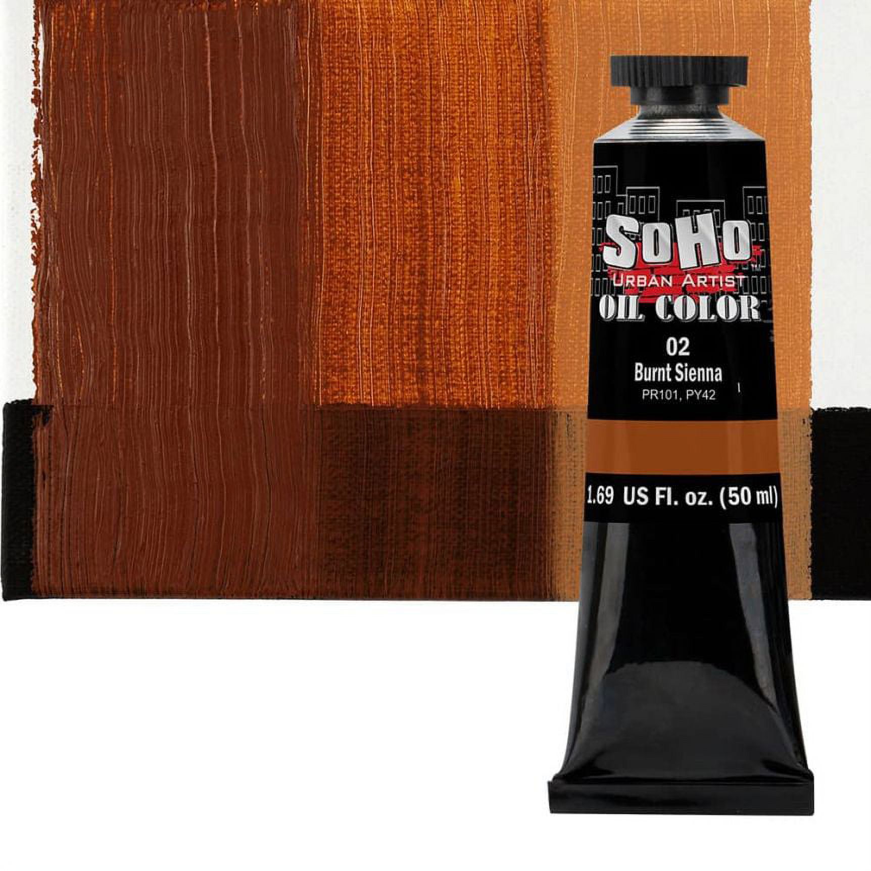 SoHo Urban Artist Oil Paint - Burnt Sienna, 50 ml Tube - Best Valued ...