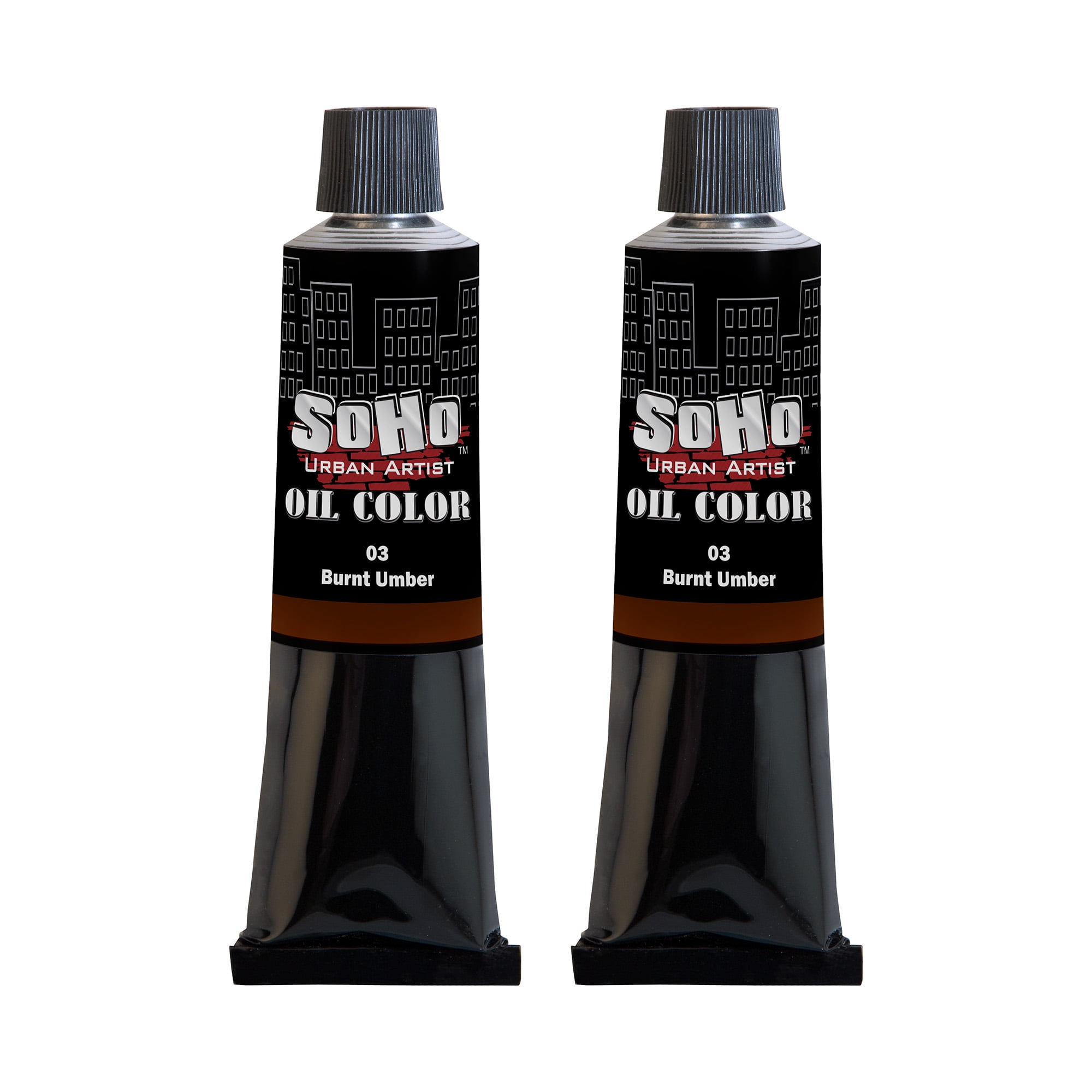 SoHo Urban Artist Oil Paint - 2 Pack, Burnt Umber 2 Pack - 170 ml Tube ...