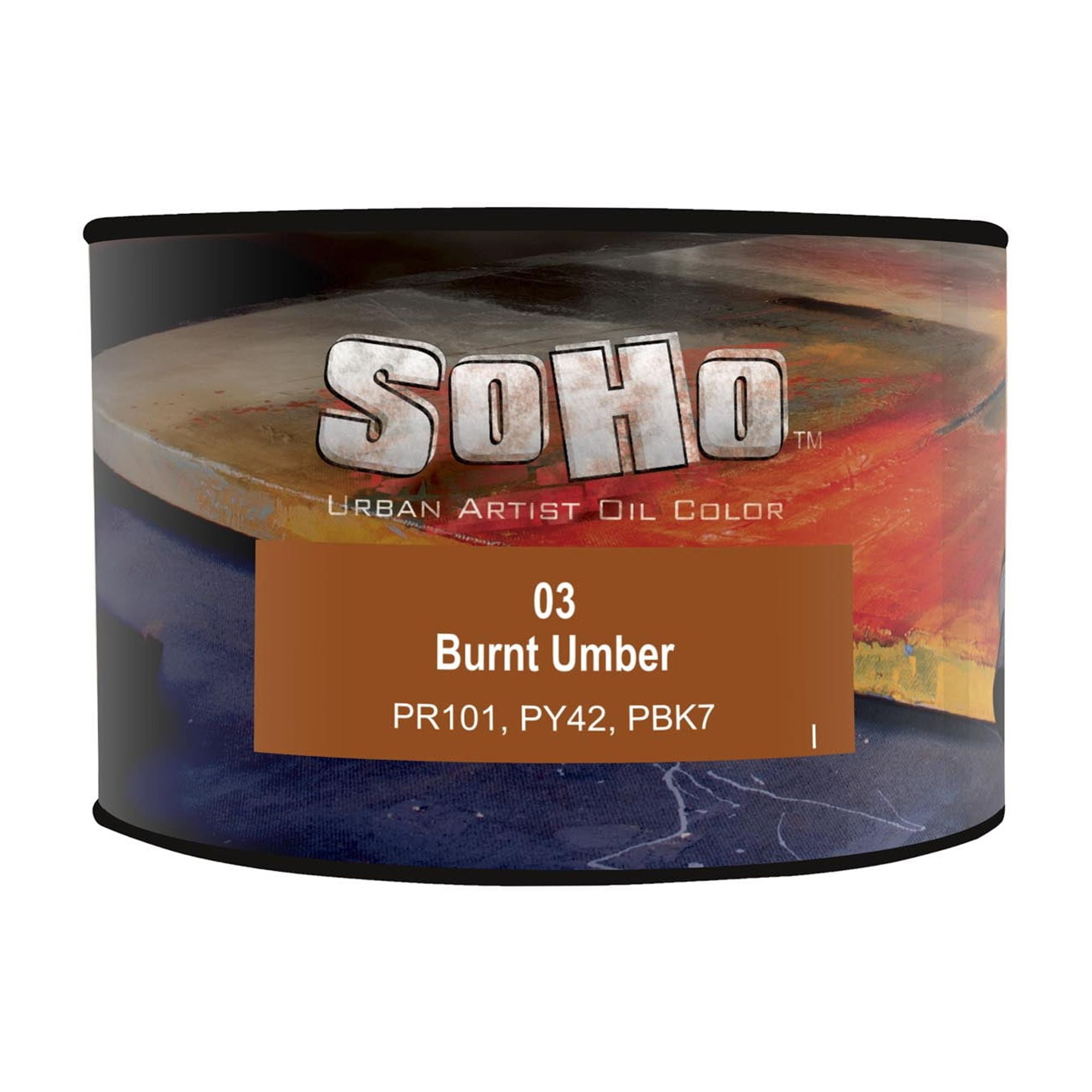 SoHo Urban Artist Oil Paint - Burnt Umber, 430 ml Can - Best Valued Oil ...