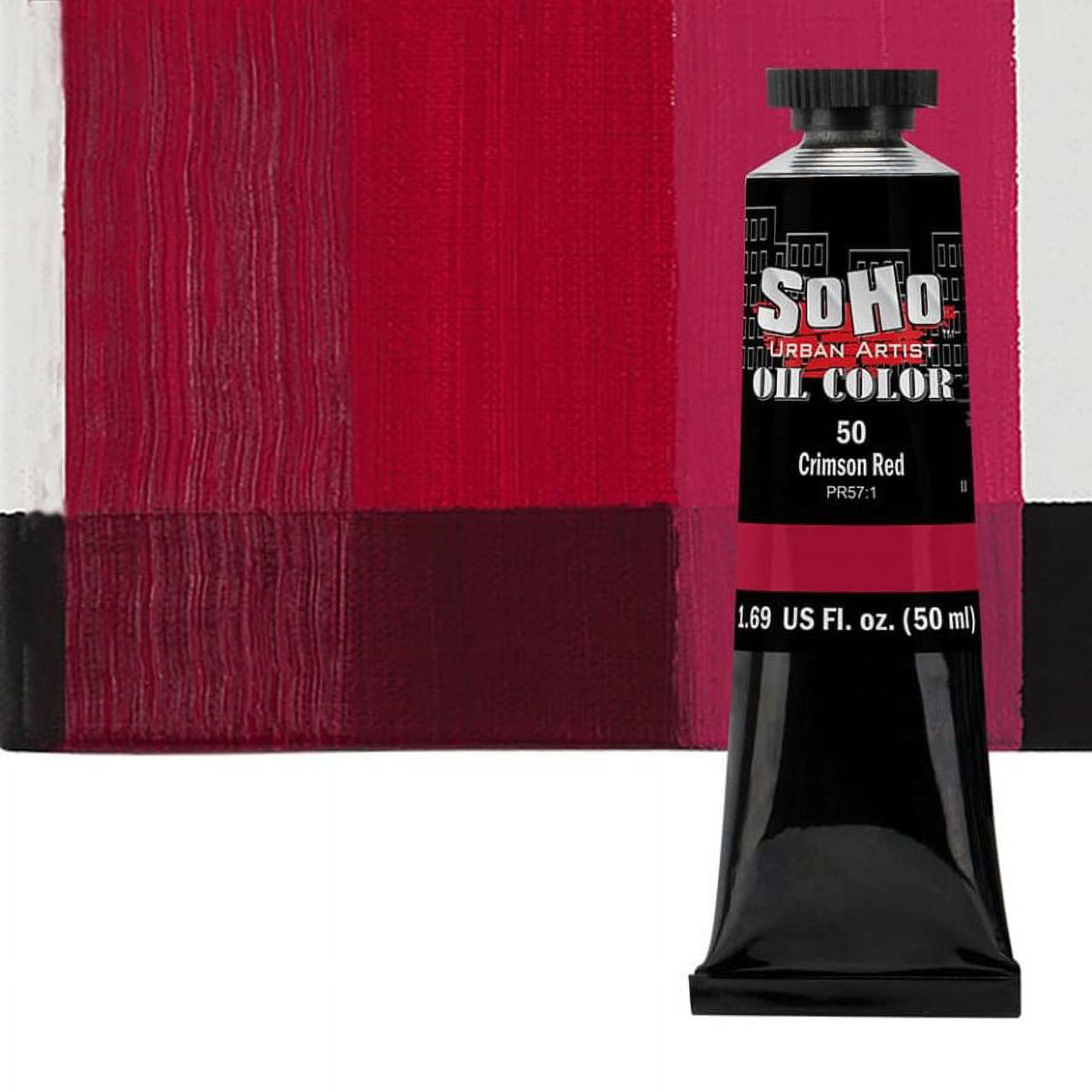 SoHo Urban Artist Oil Paint - Crimson Red, 50 ml Tube - Best Valued Oil ...