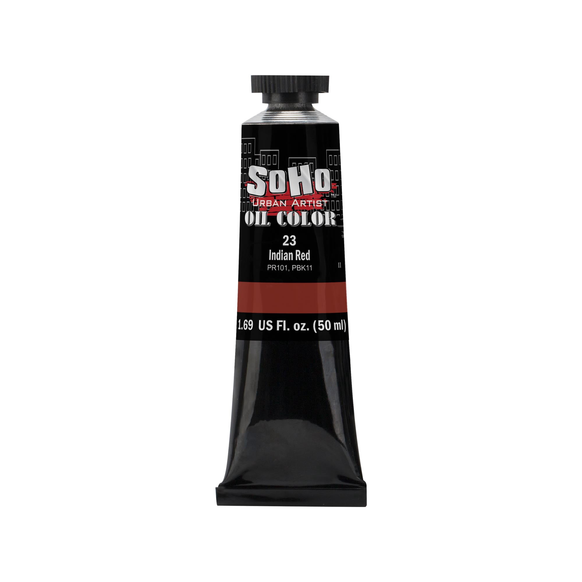 SoHo Urban Artist Oil Paint - Indian Red, 50 ml Tube - Best Valued Oil ...