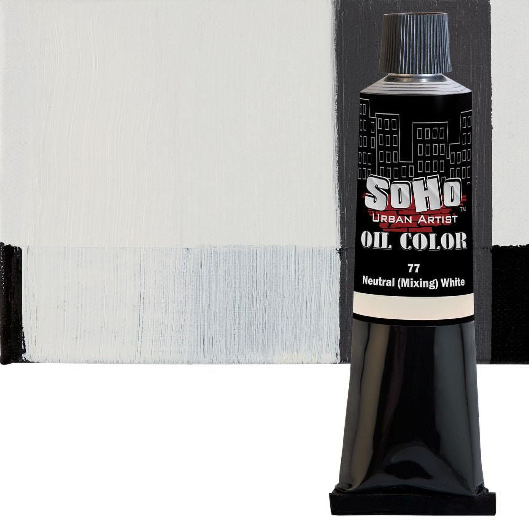 SoHo Urban Artist Oil Paint - Neutral White (Mixing), 170 ml Tube ...
