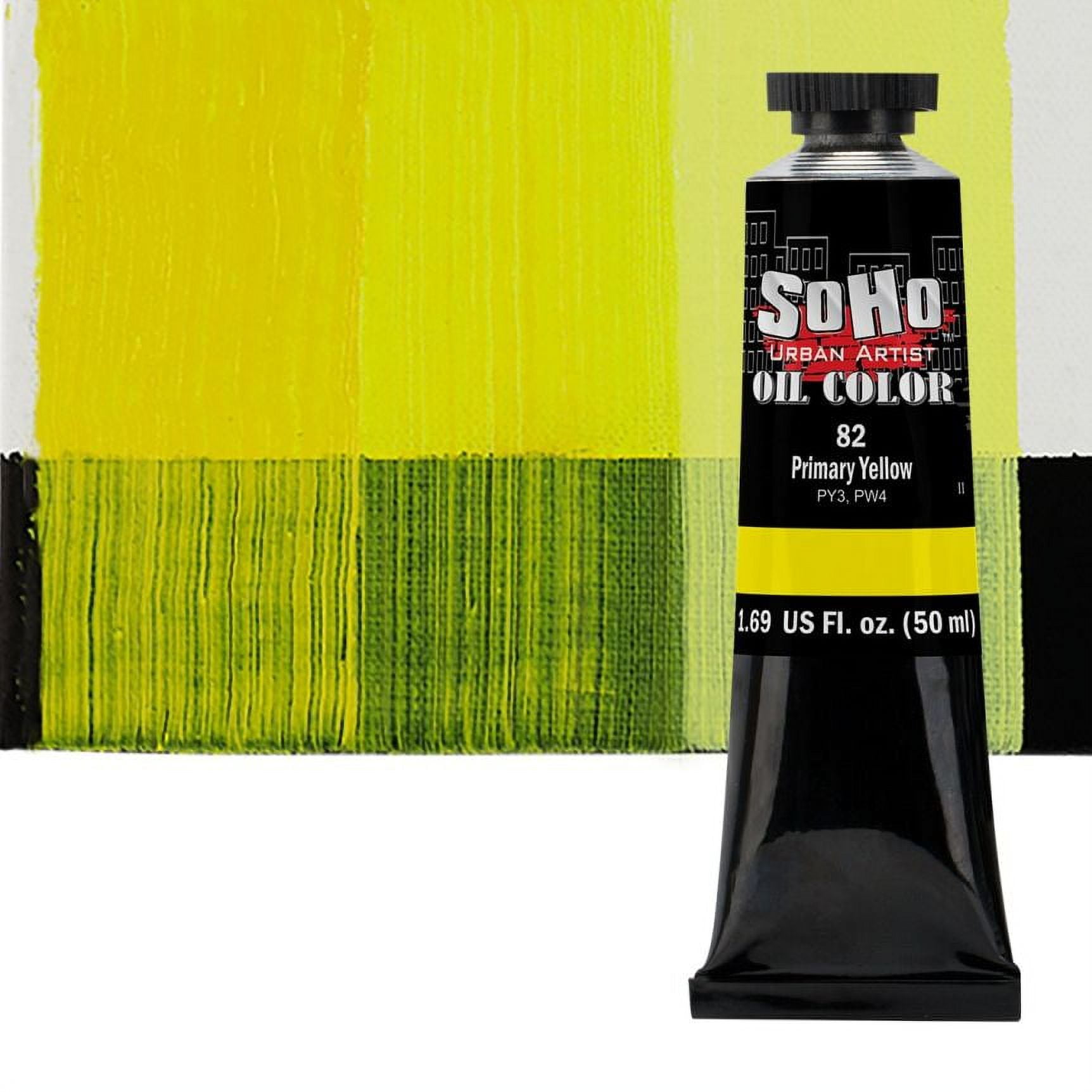 SoHo Urban Artist Oil Paint - Primary Yellow, 50 ml Tube - Best Valued ...