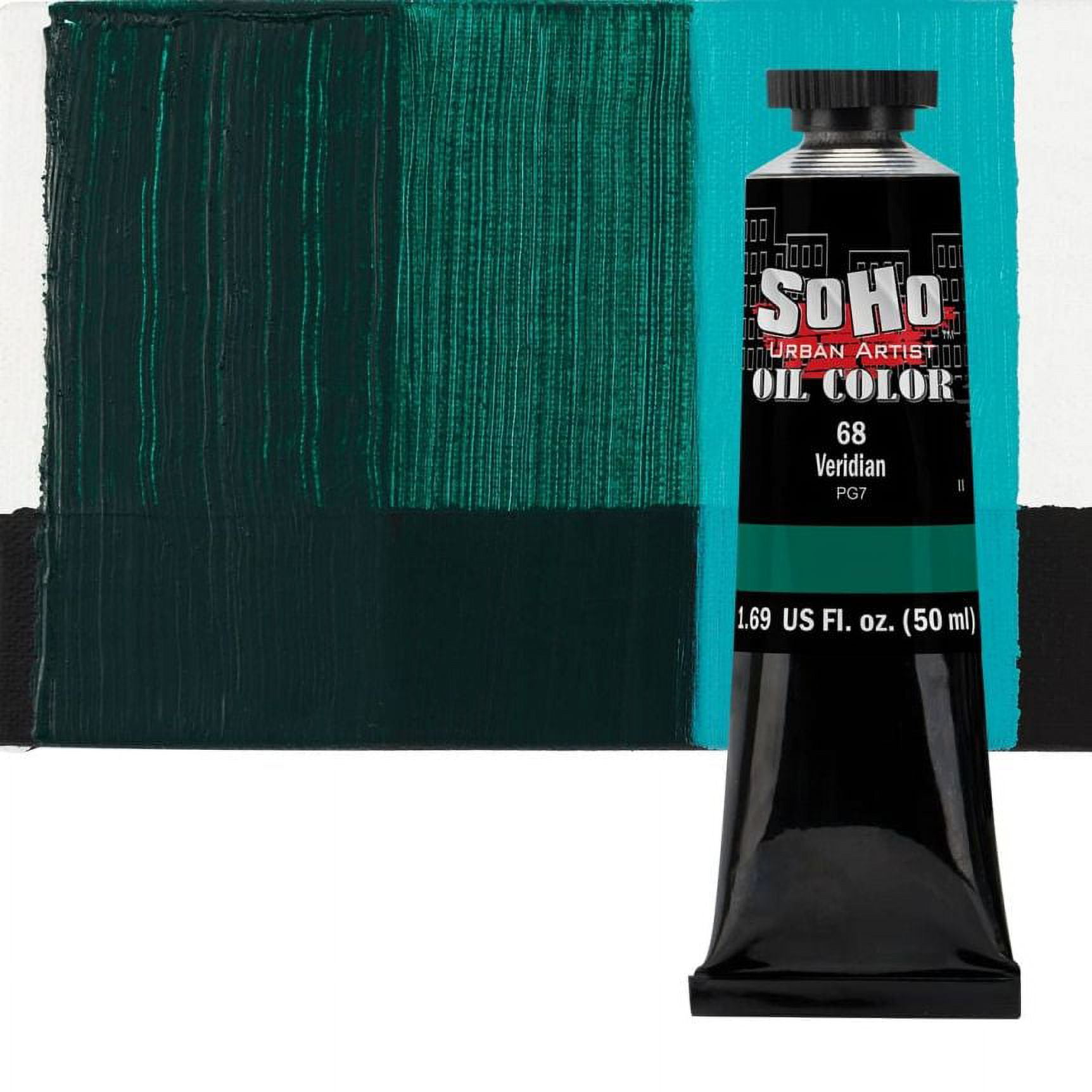 SoHo Urban Artist Oil Paint - Viridian, 50 ml Tube - Best Valued Oil ...