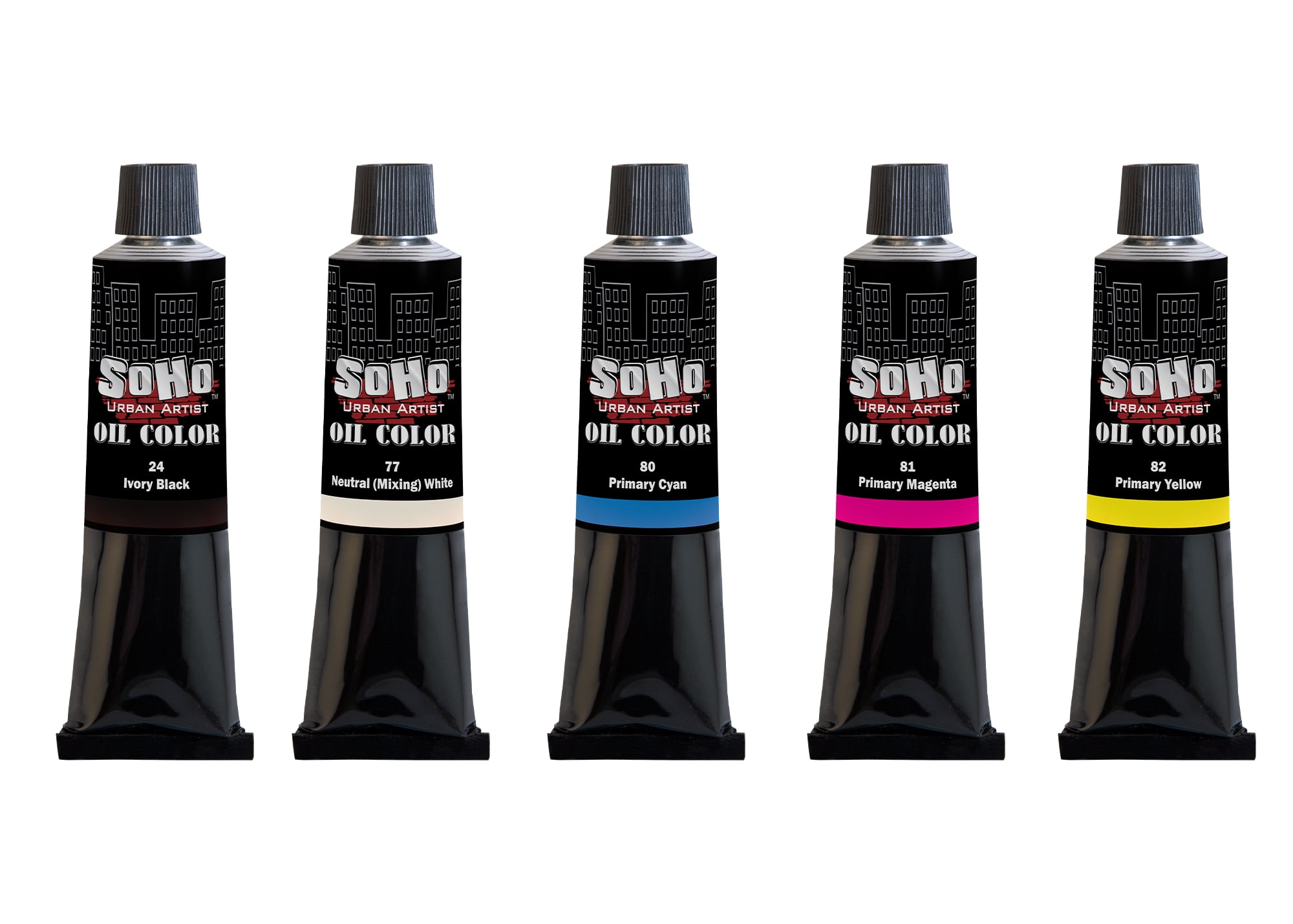 SoHo Urban Artist Oil Paint - Mixing Set of 5 - 170 ml - Best Valued ...