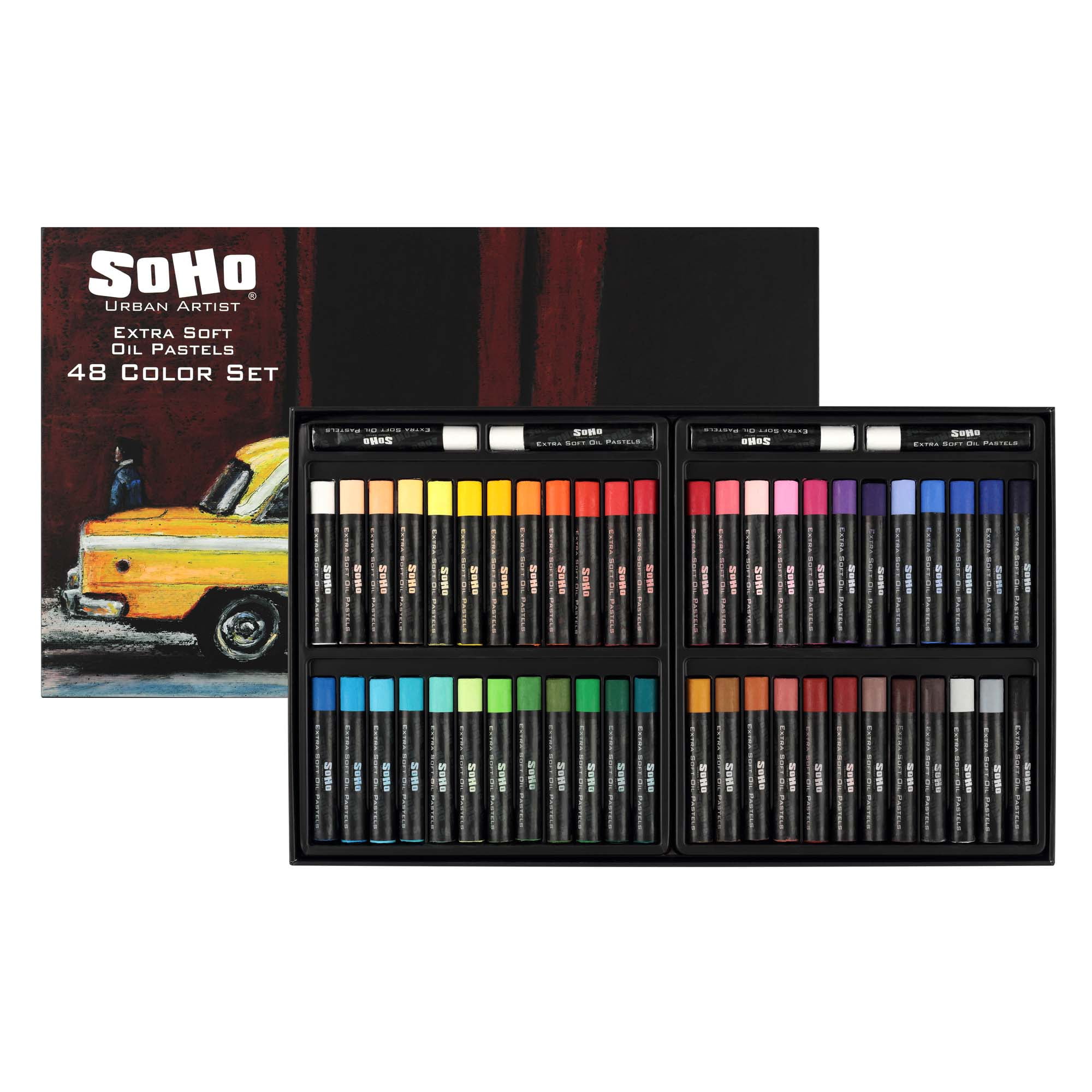 SoHo Urban Artist Oil Pastels 52pc Set - Extra Soft, Blendable, Highly ...