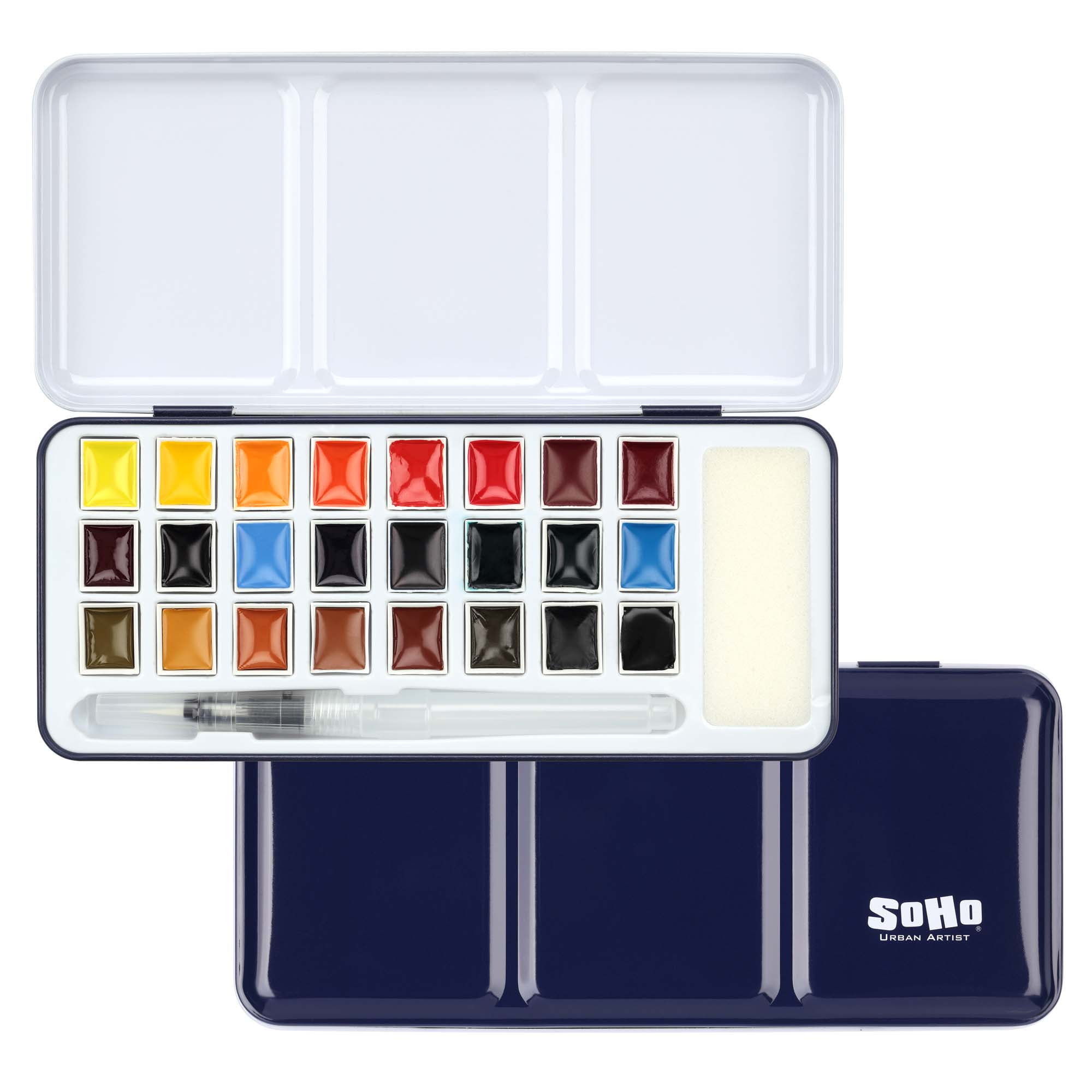 SoHo Urban Artist Semi-Moist Watercolor Set - Professional Watercolor ...