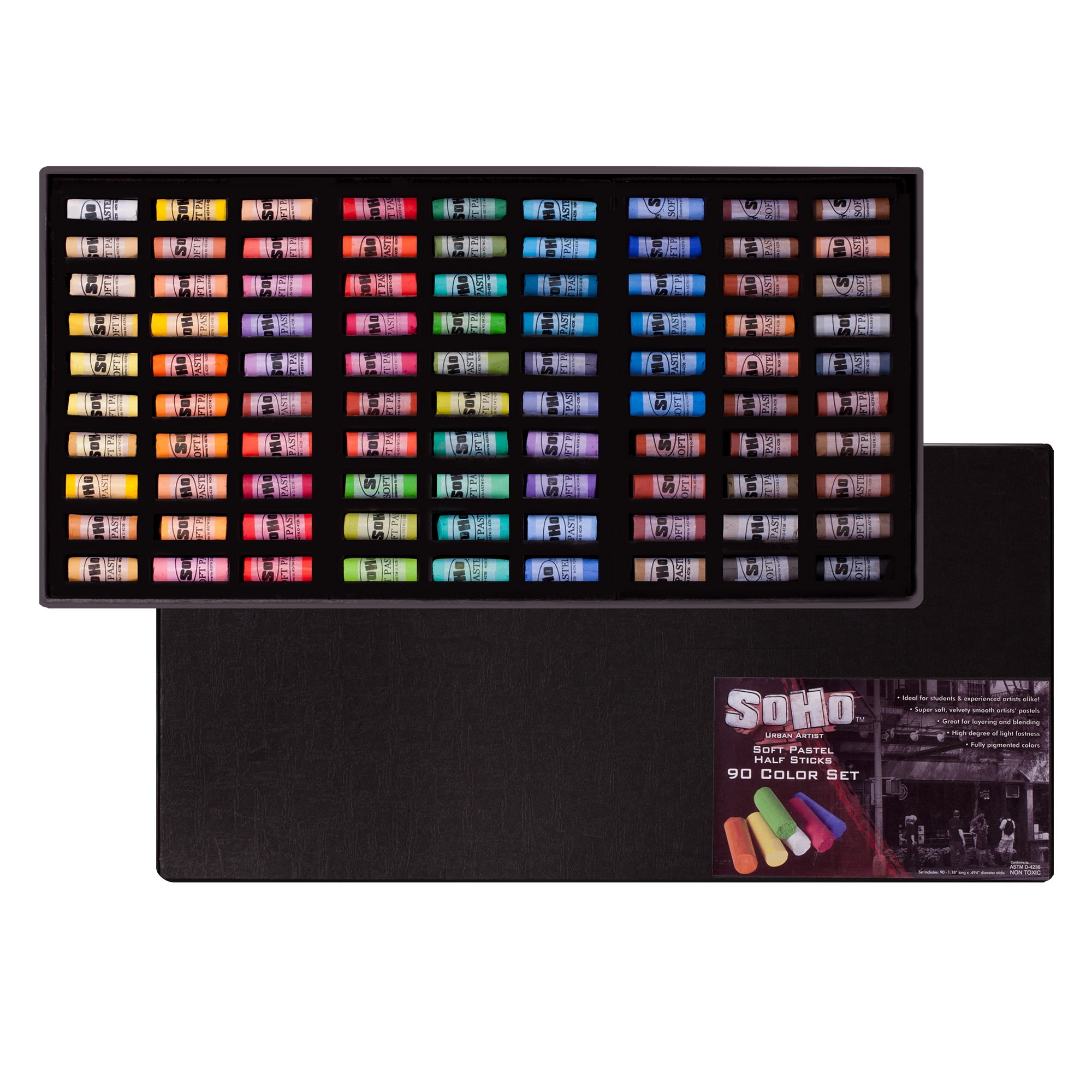 SoHo Urban Artist Soft Pastels Set of 90 Unique, Vibrant Colors - Half ...