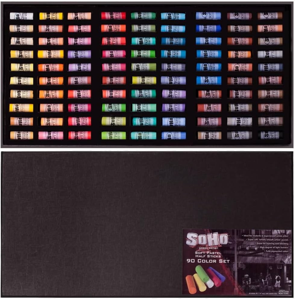 SoHo Urban Artist Soft Pastel Half Stick Sets - Super Soft, Super ...