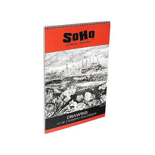 SoHo Urban Artist Softcover Drawing Pad 12x18" - 92 lb. (150gsm ...