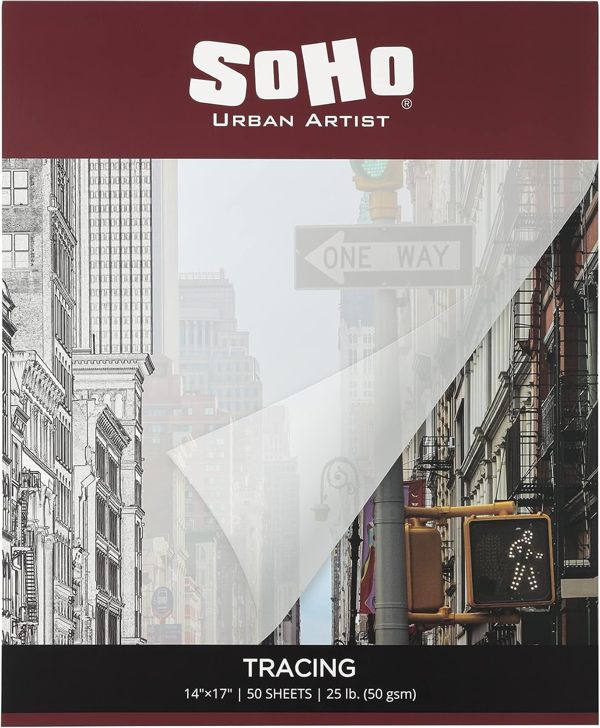 SoHo Urban Artist Vellum Tracing Paper Pads - Translucent Vellum Paper ...