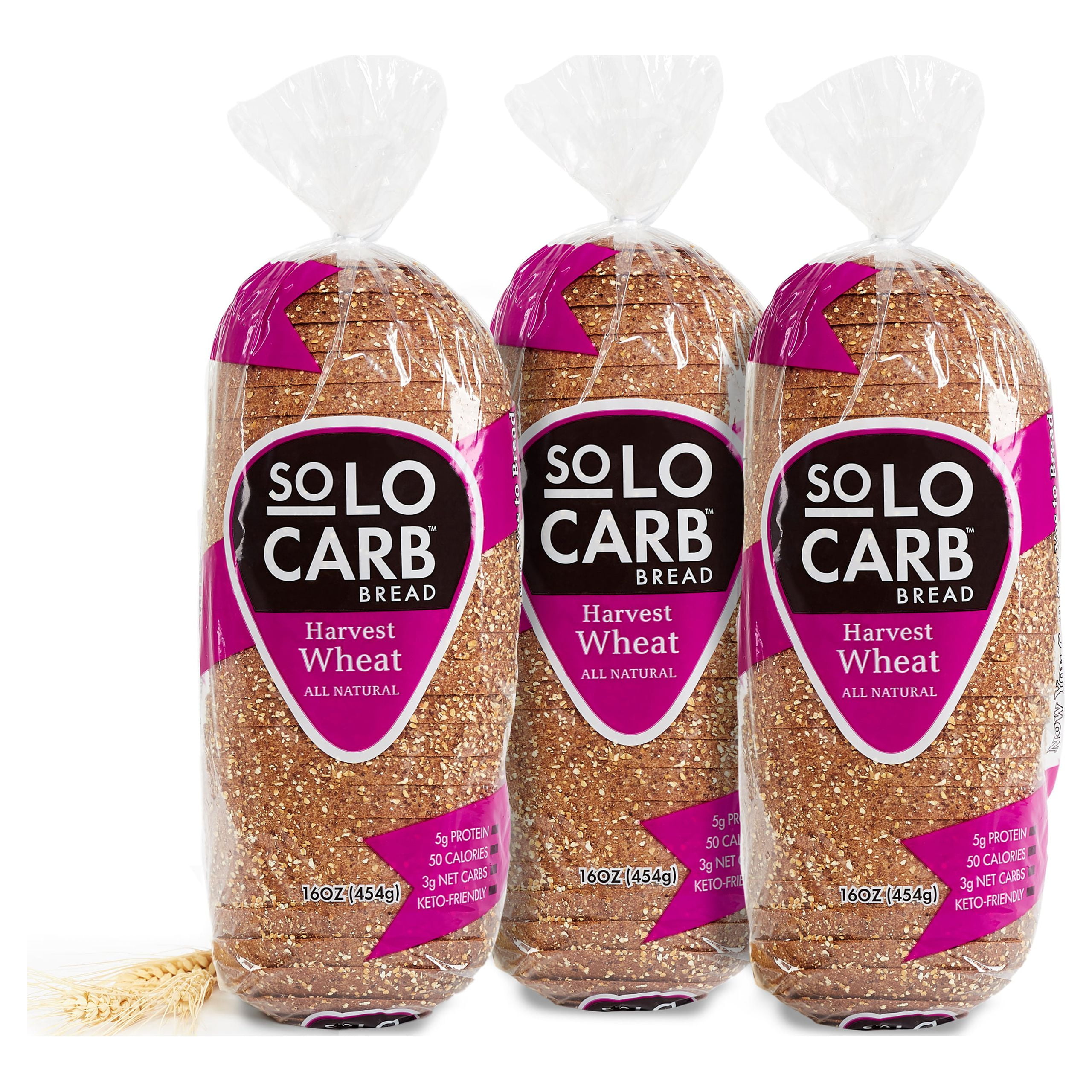 SoLo Carb Bread Harvest Wheat 3 Pack - Walmart.com