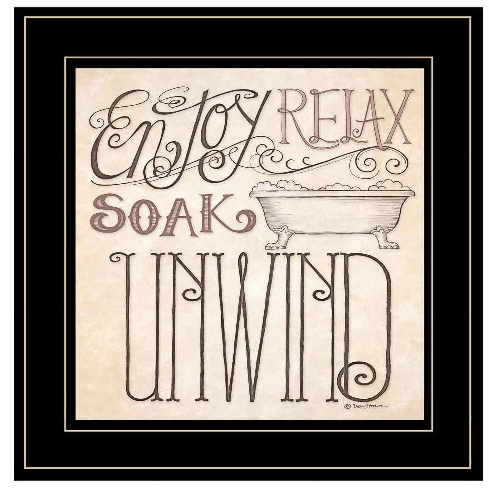 Soak and Relax by Deb Strain Printed Framed Wall Art Wood Multi-Color ...