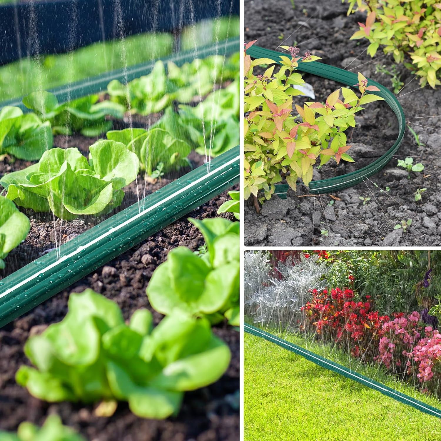 Soaker Sprinklers Hose 50ft Water Hose, Garden Drip Soaker Watering ...