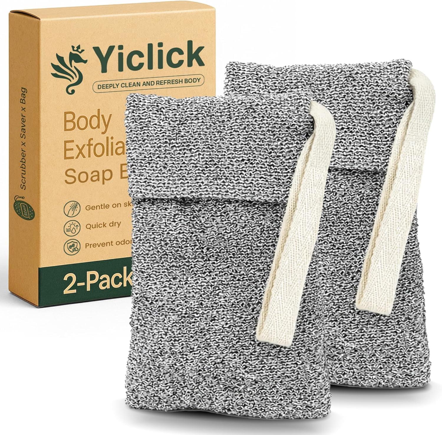 Soap Bag, Soap Saver, Bar Soap Pouch, Soap Saver Bag, Exfoliating Mesh ...