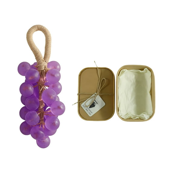 Soap Bar,Grape Soap on a Rope,Handmade Grape Shaped Cold Process Grape ...