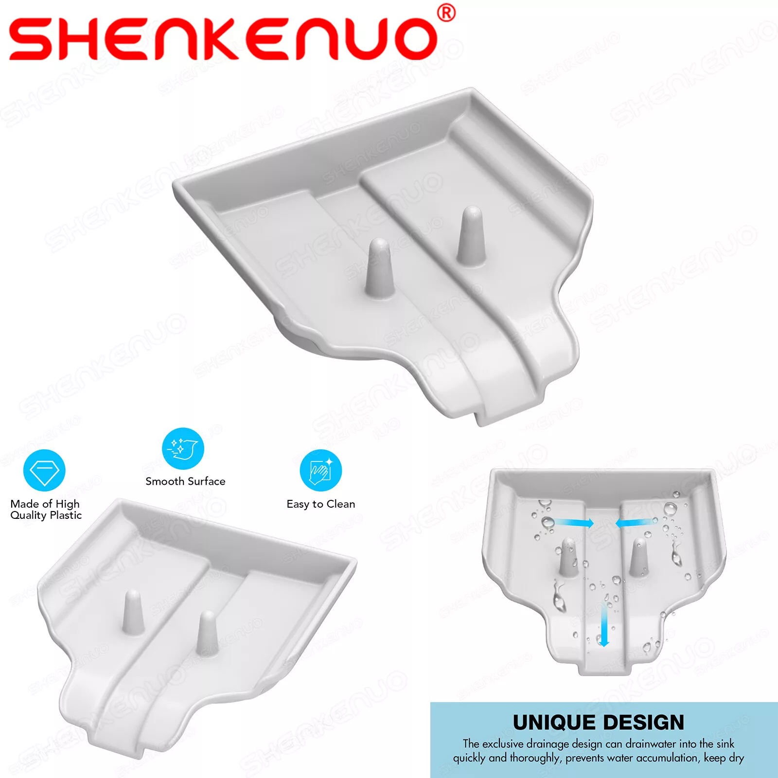 Soap Bar Holder Dish Saver Shower Bathroom Kitchen Self Draining Tray ...