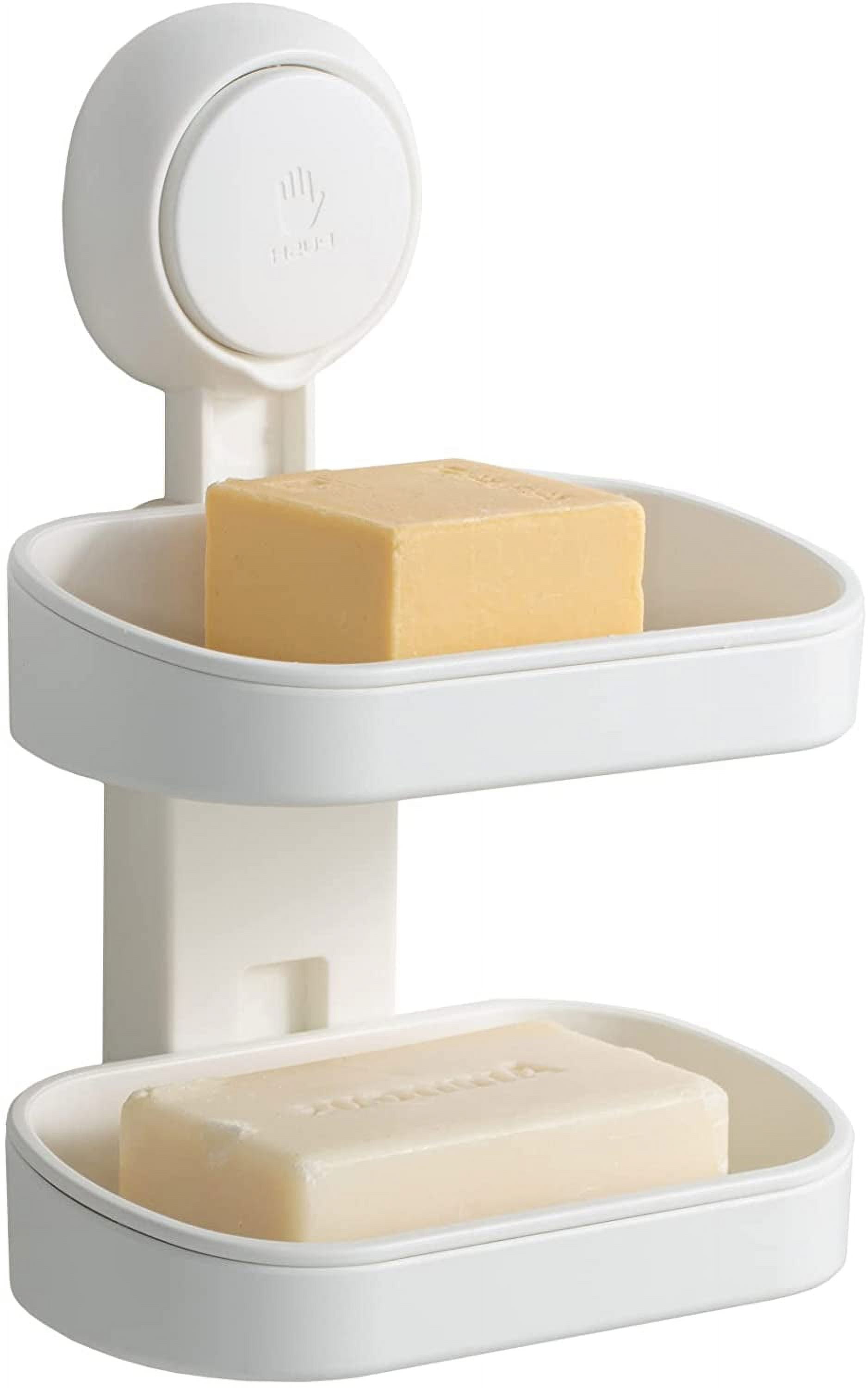 Soap Bar Holder Soap Dish for Shower Suction Cup Wall Mounted NO ...