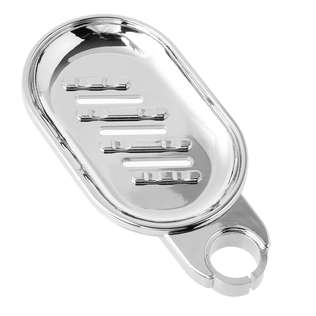 Soap Box Slide Bar Soap Dish Holder Soap Tray Plate Shower Rod Rail ...