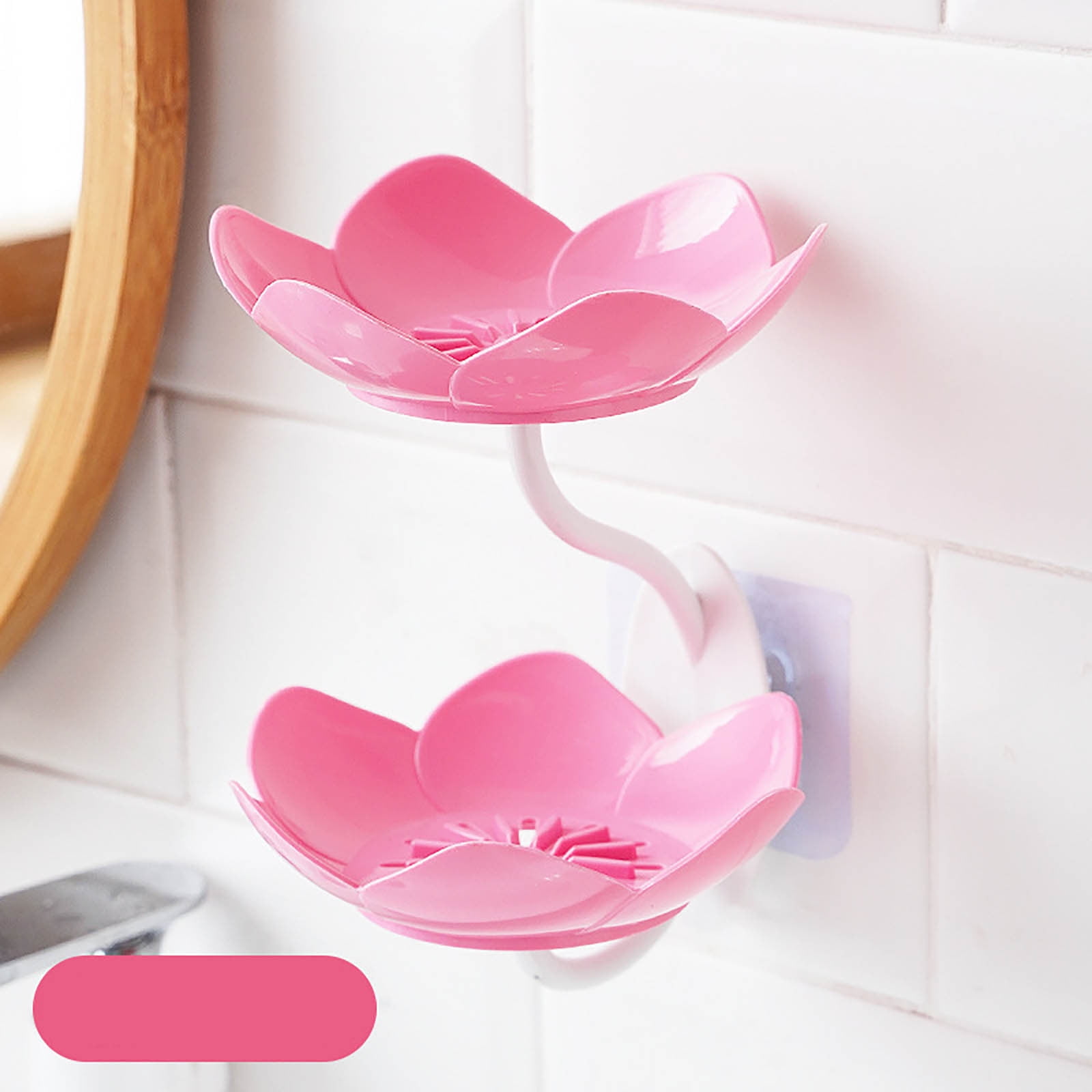 Soap Box Soap Box Wall-mounted Draining Double Household Shelves Put ...