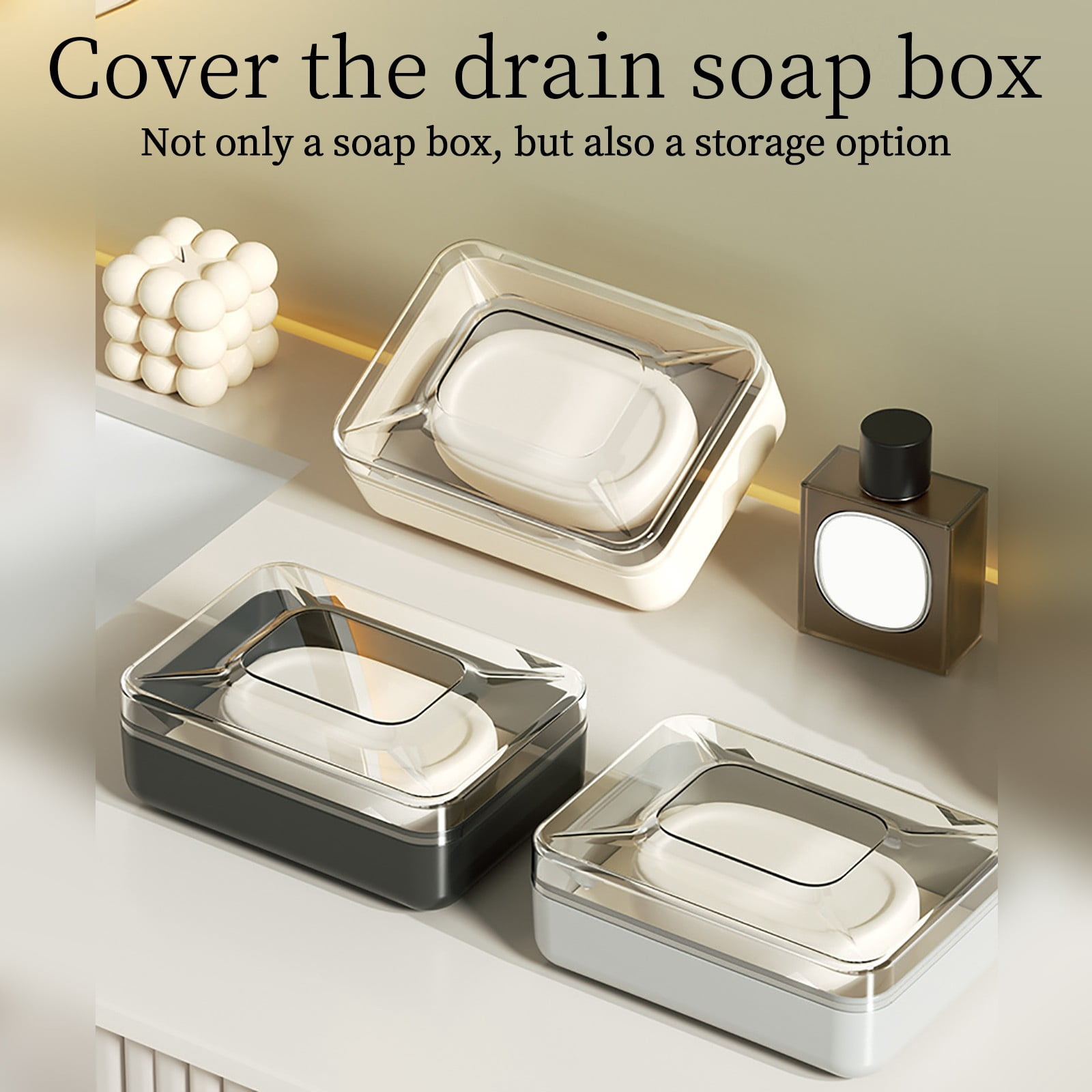 Soap Case with Lid | Watertight Portable Plastic Soap Box | Easy ...