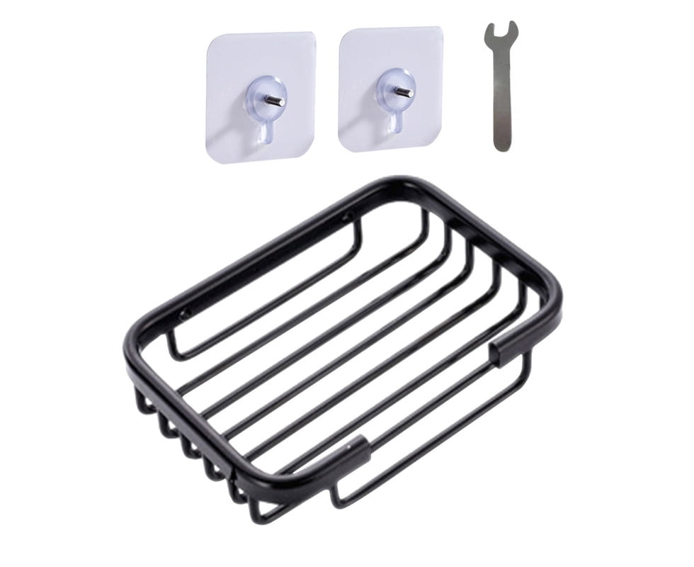 Soap Dish Self-draining Easy Installation Space Aluminum Simple Reused ...
