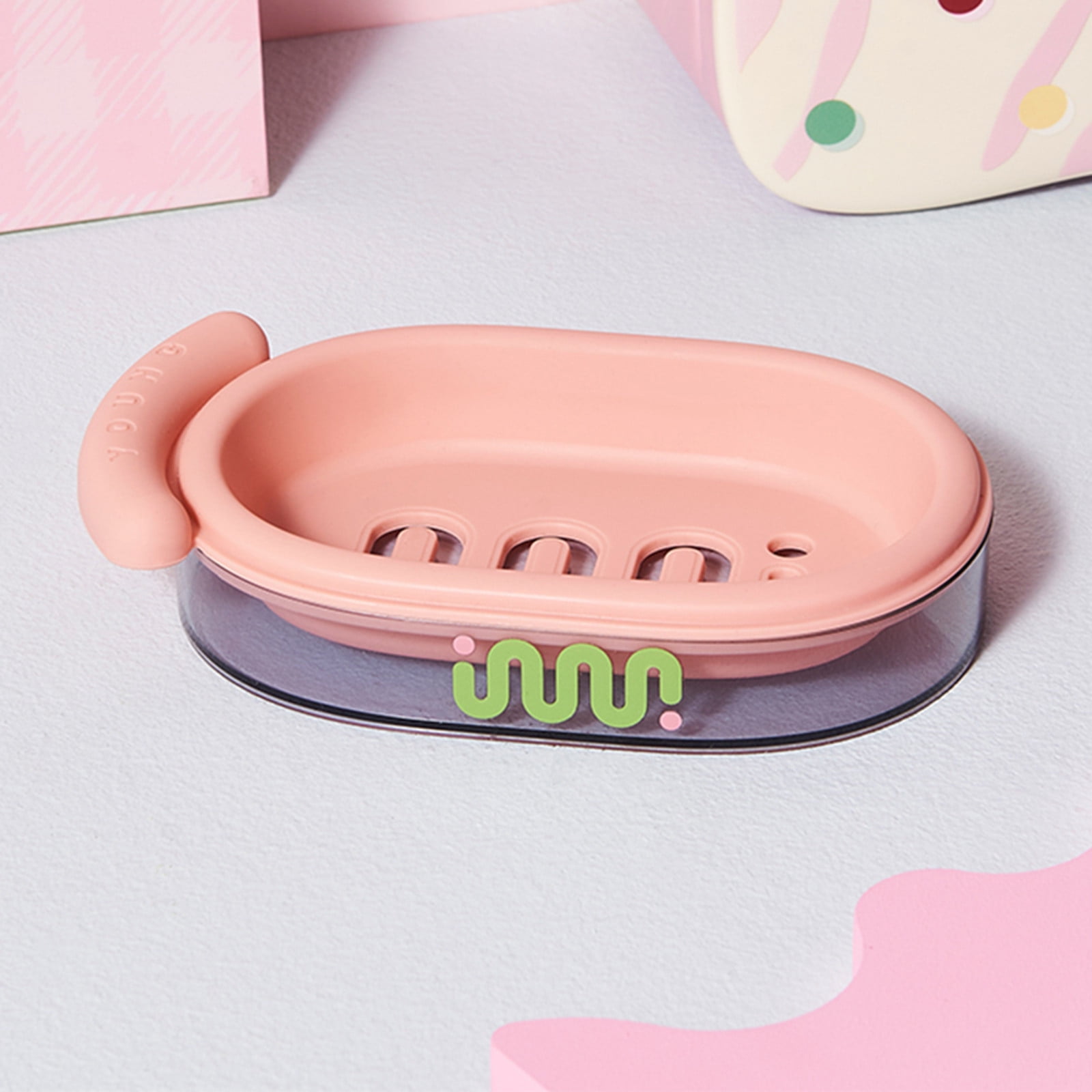 Soap Dish with Drain Soap Holder Easy Cleaning Soap Saver Dry Stop Soap ...