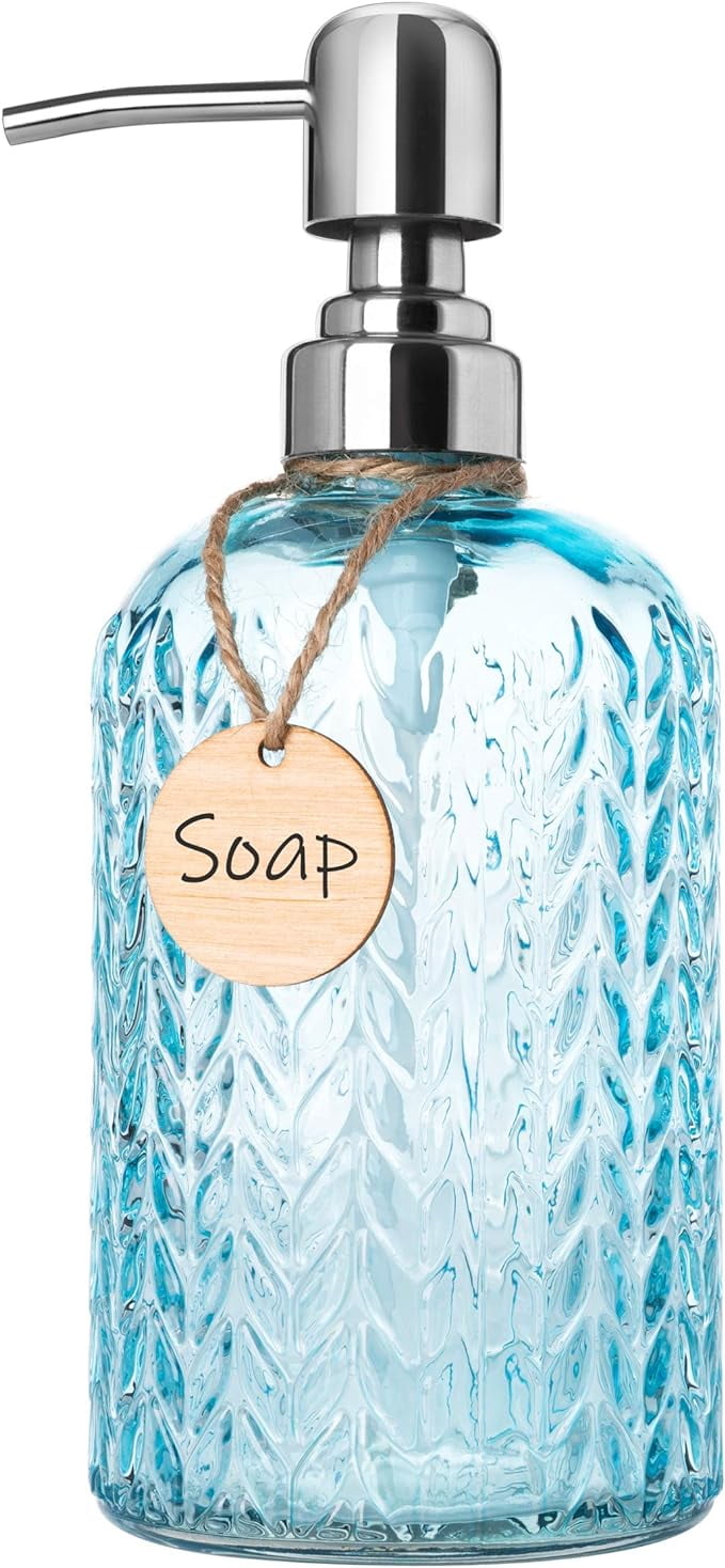 Soap Dispenser Bathroom Kitchen Countertops - Glass Hand Soap Dispenser ...