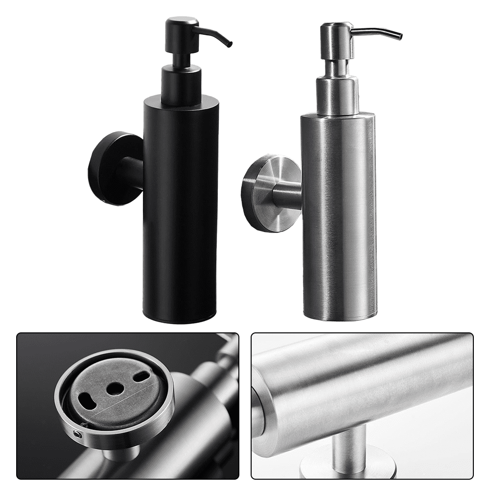 Soap Dispenser Wall Mount Soap Dispenser for Bathroom Stainless Steel ...