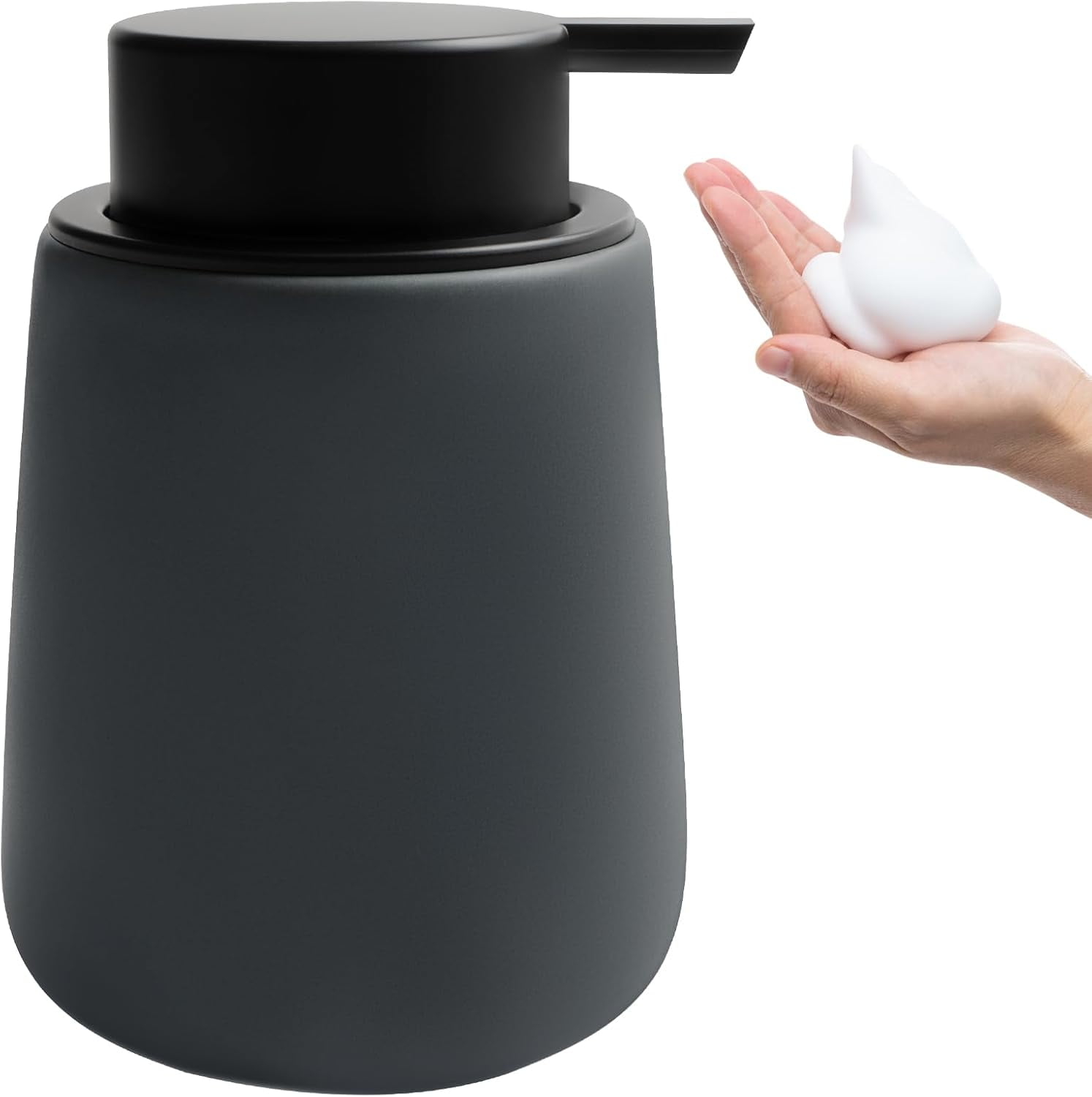 Soap Foaming Dispenser Ceramic with Easy-to-Press Pump Hand Foam ...
