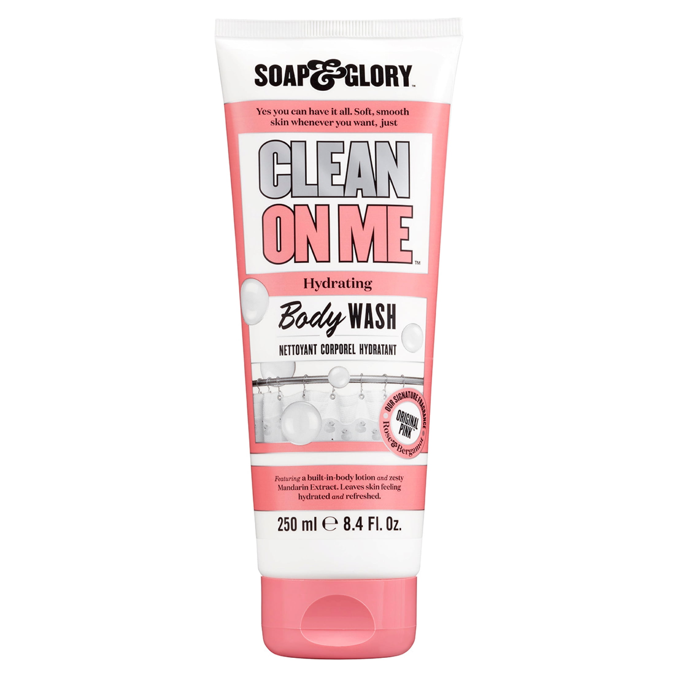 Soap & Glory Clean on Me Clarifying Body Wash, Original Pink Scent, All ...