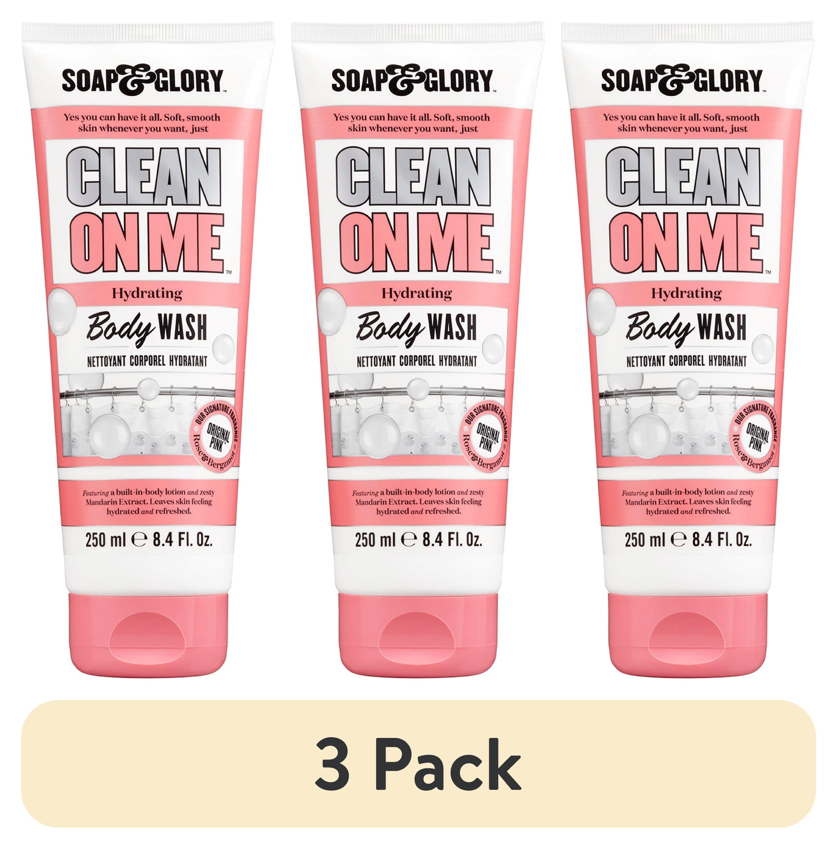 (3 pack) Soap & Glory Clean on Me Clarifying Body Wash, Original Pink ...