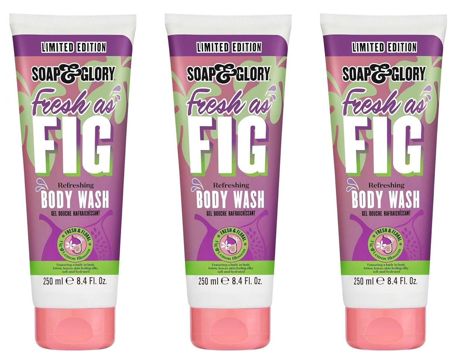 Soap & Glory Fresh as Fig Vegan Body Wash -Hydrating Body Wash Lotion 3 ...