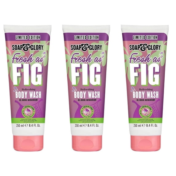 Soap & Glory Fresh as Fig Vegan Body Wash -Hydrating Body Wash Lotion 3 ...