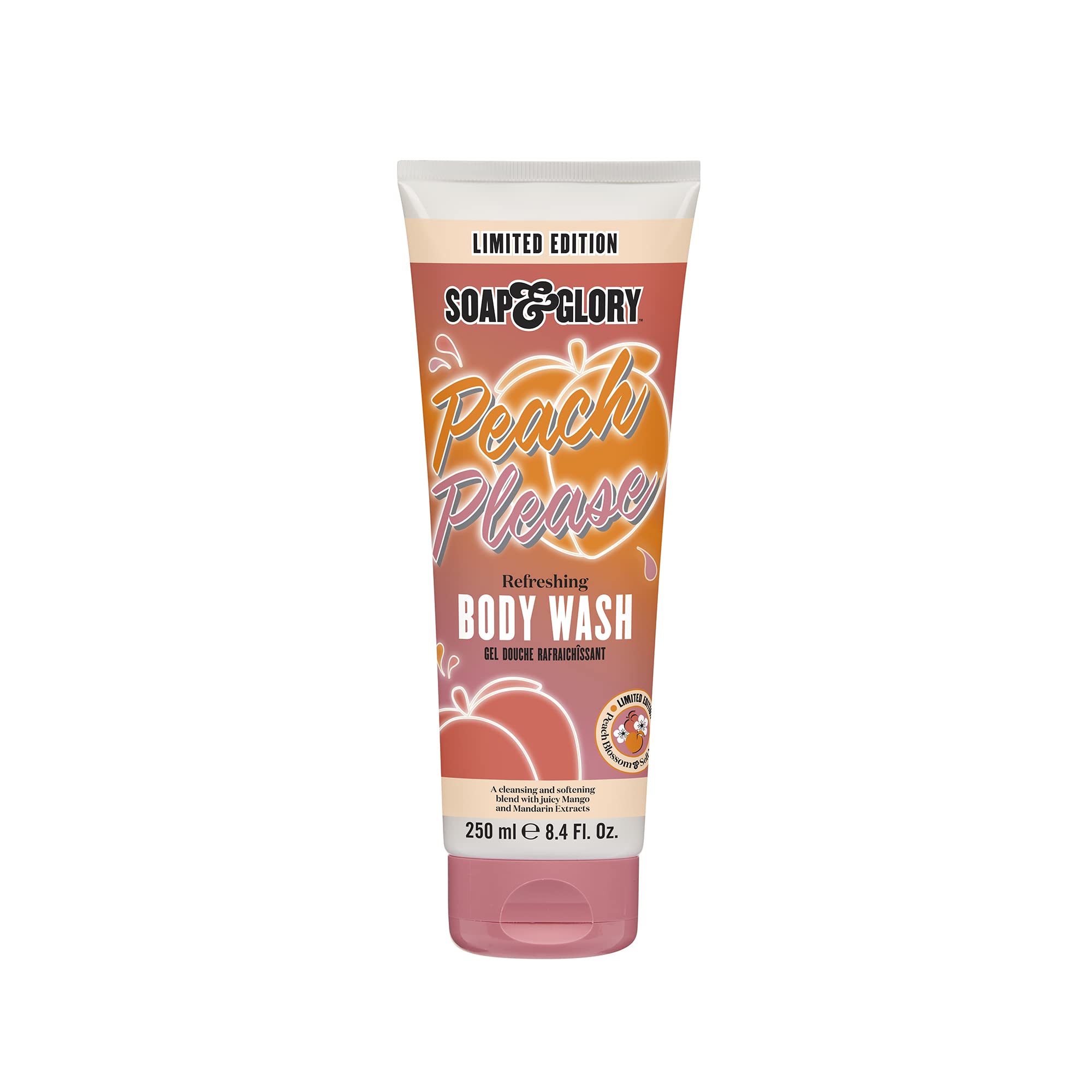 Soap & Glory Peach Please Scented Body Wash - Built-In Body Lotion For ...
