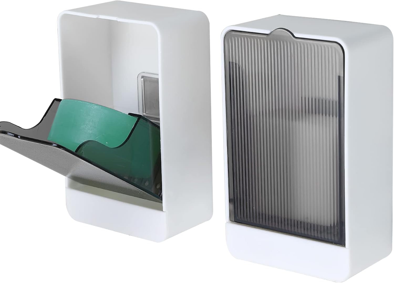 Soap Holder Dish Shower, 2 Pack Bar Soap Holder with Drainage, Self ...