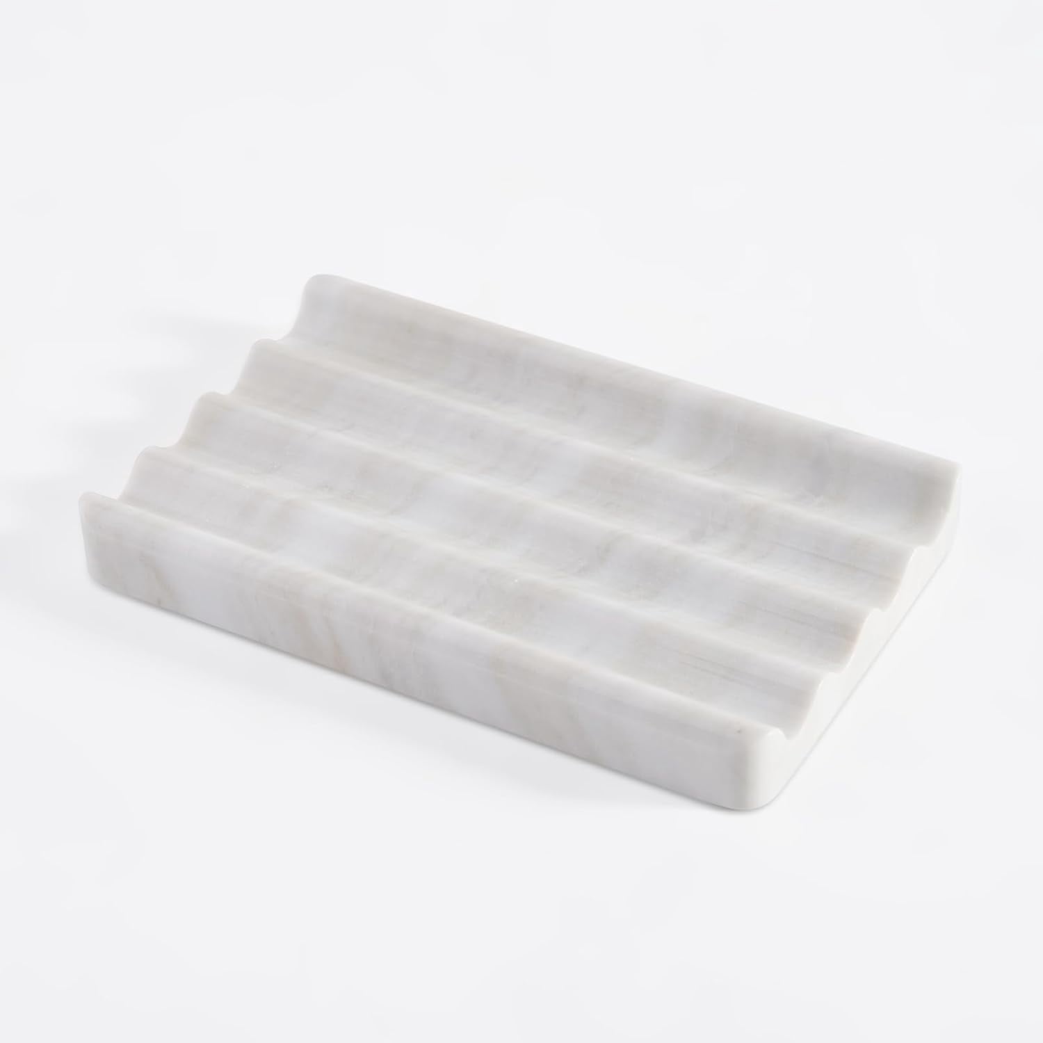 Soap Holder, Marble Soap Dish for Shower, Bar Soap Holder with Water ...